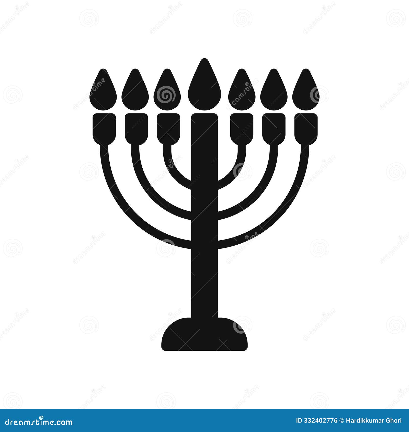 Big Menorah Icon Vector. Trendy Flat Big Menorah Icon From Religion ...