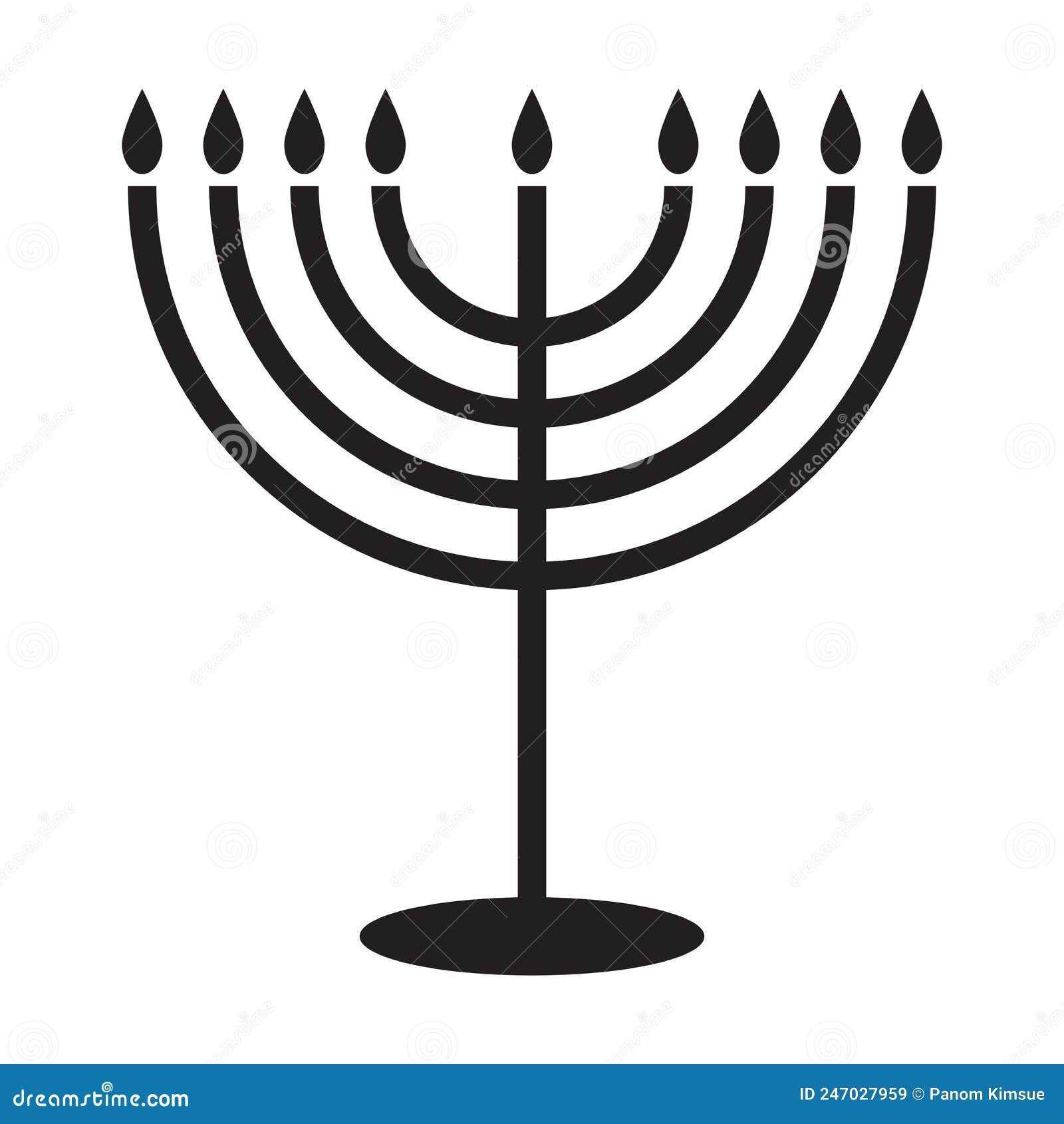 Menorah Icon Vector For Graphic Design Logo Website Social Media