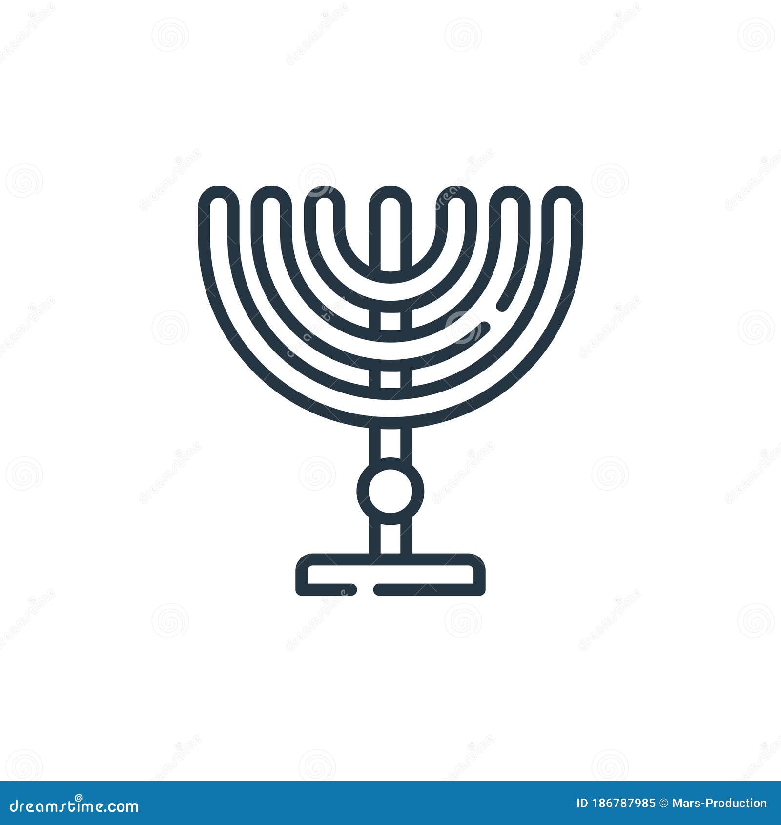 Menorah Vector Icon On White Background. Flat Vector Menorah Icon ...