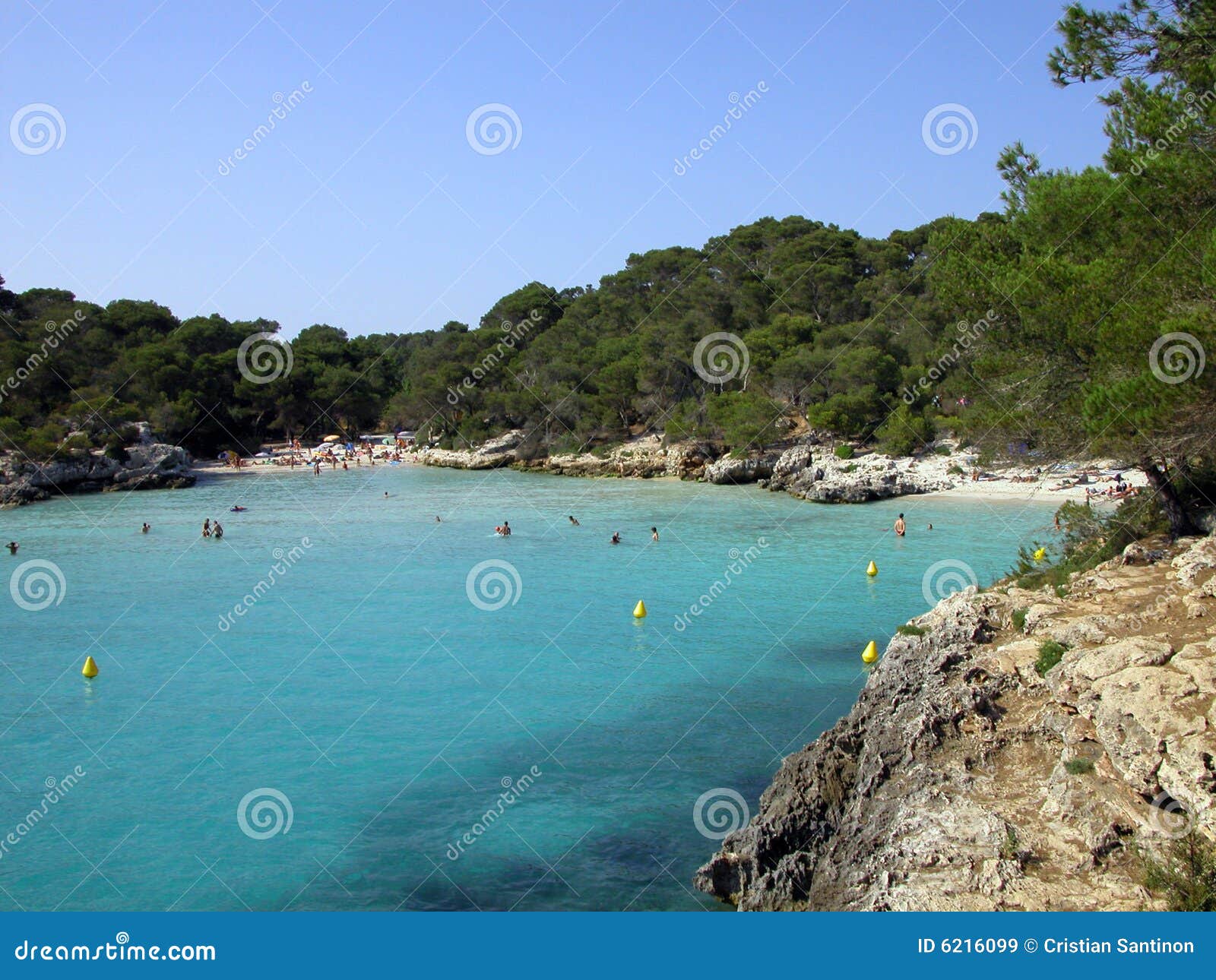 Menorca Beach stock image. Image of crystal, minorca, baleares - 6216099