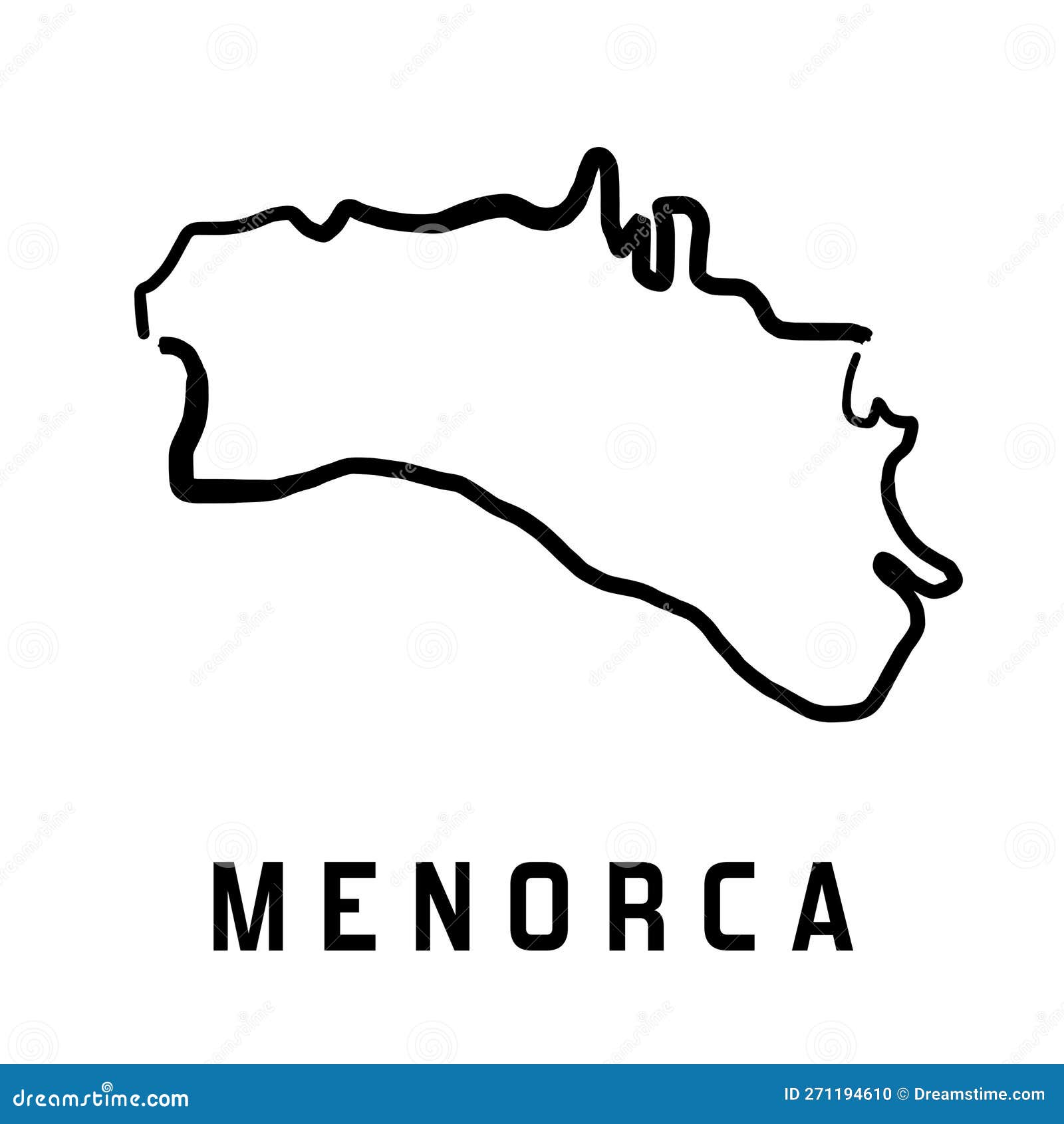 Menorca Island Map - Cdr Format Cartoon Vector | CartoonDealer.com ...