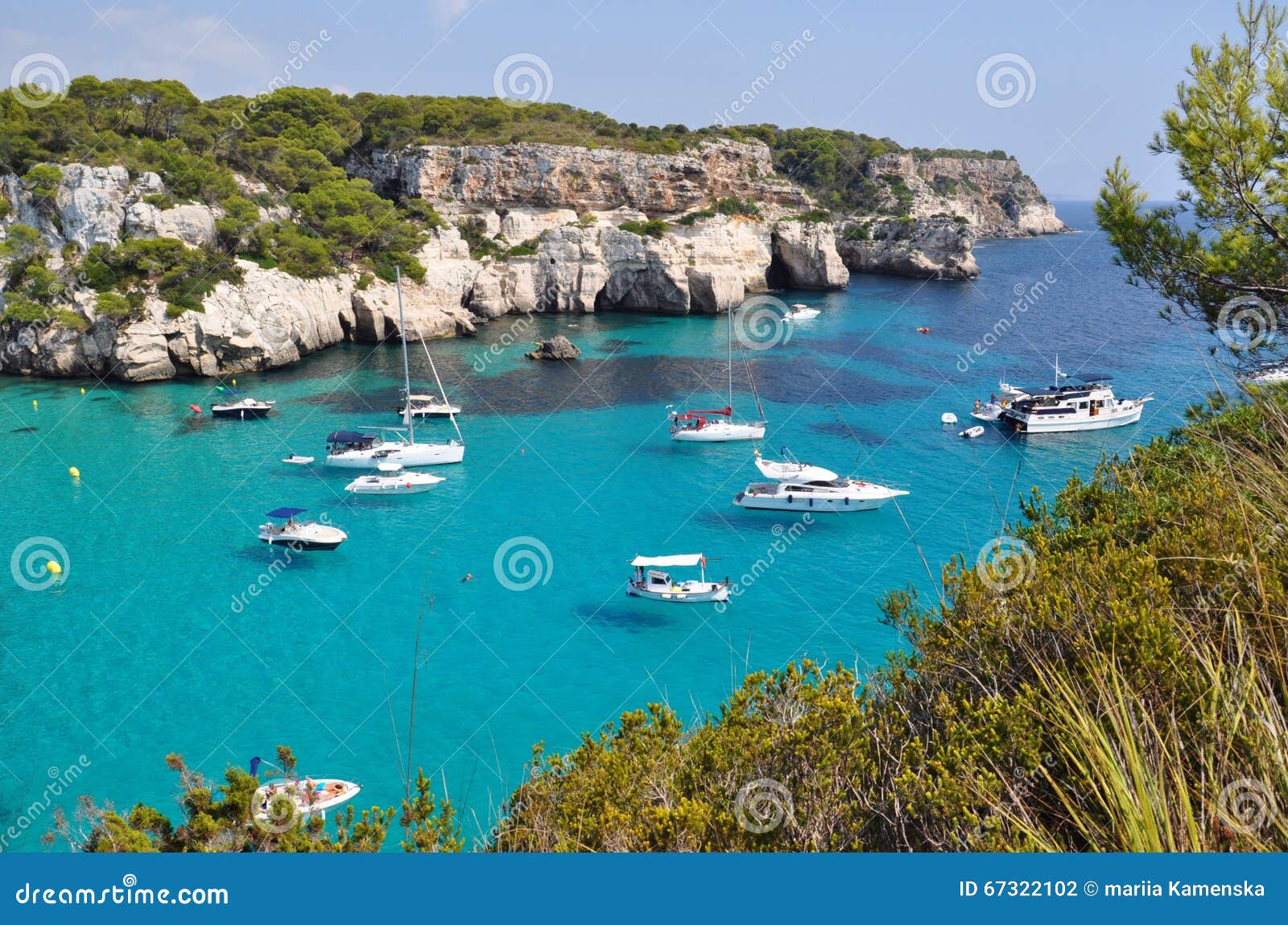 Menorca island view stock photo. Image of menorca, vacation - 67322102