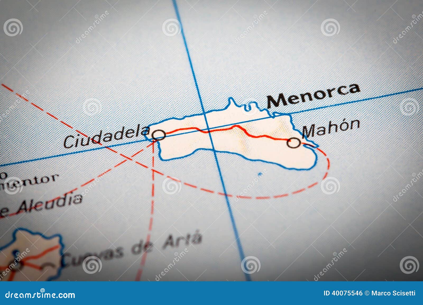 Menorca On A Road Map Royalty-Free Stock Image | CartoonDealer.com ...