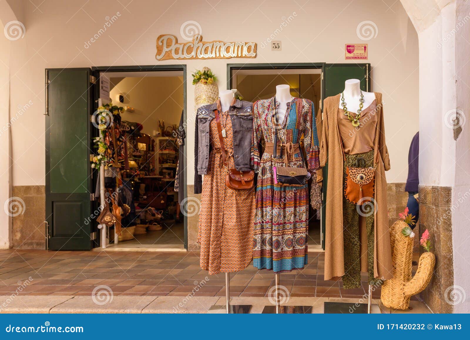 Storefront in the Old Town of Ciutadella in Menorca Editorial ...