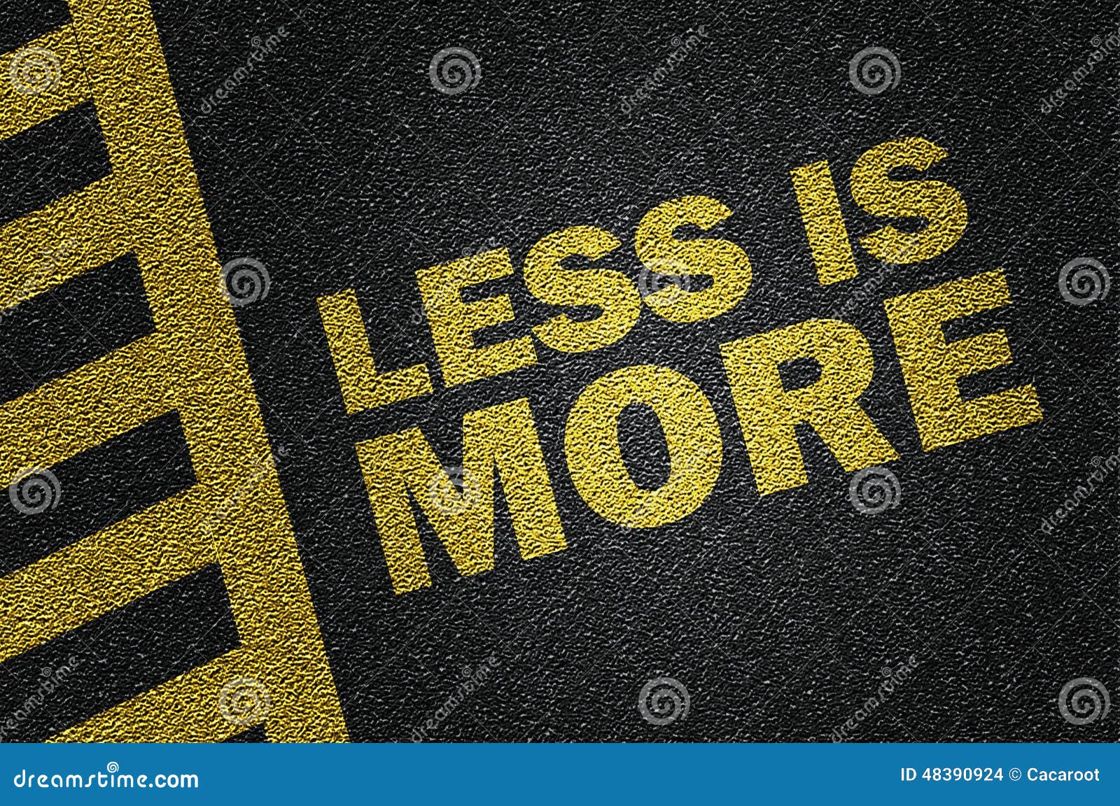 Menos é mais ilustração stock. Ilustração de menos, estrada - 48390924