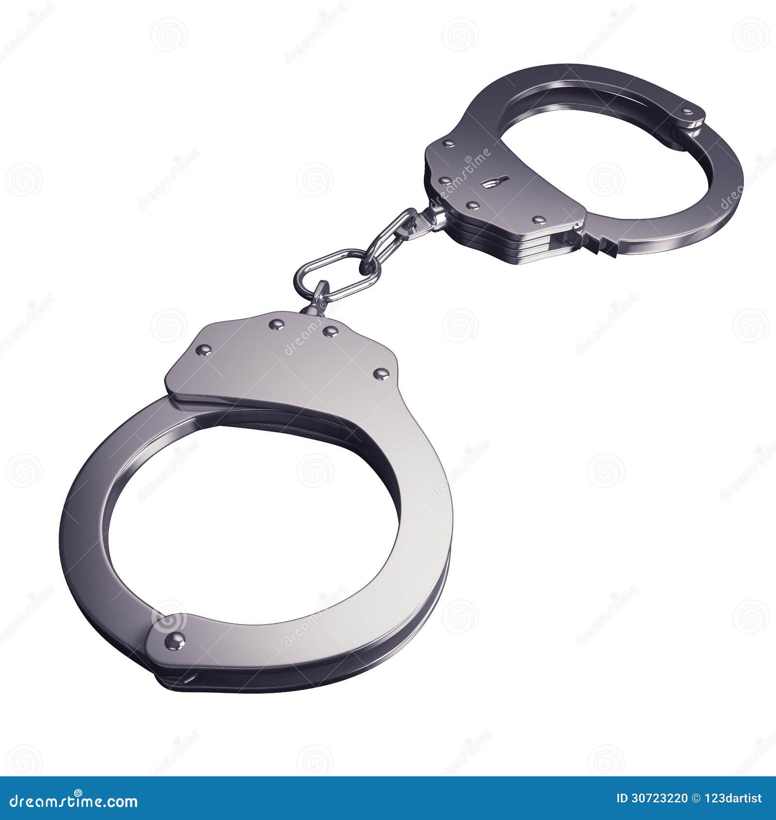 Menottes D'isolement Sur Le Fond Blanc Illustration Stock ...