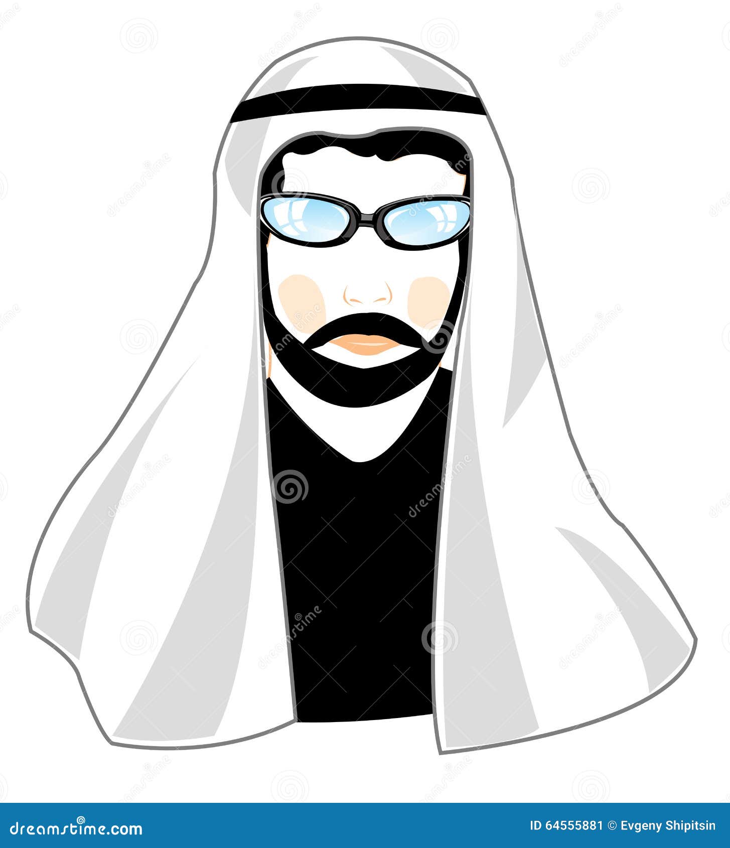Mens Arabier in Nationale Doek Vector Illustratie - Illustration of ...