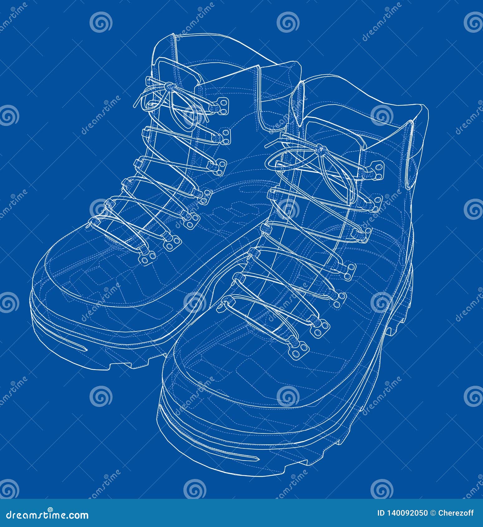 Mens Boot Concept. Vector Rendering of 3d Stock Vector - Illustration ...