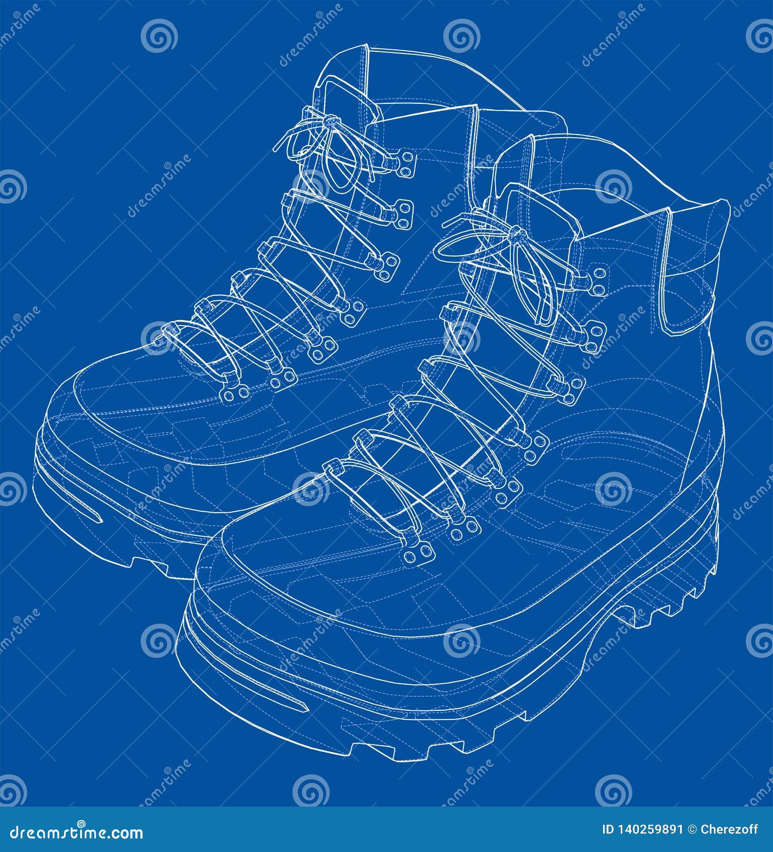 Mens Boot Concept. Vector Rendering of 3d Stock Vector - Illustration ...