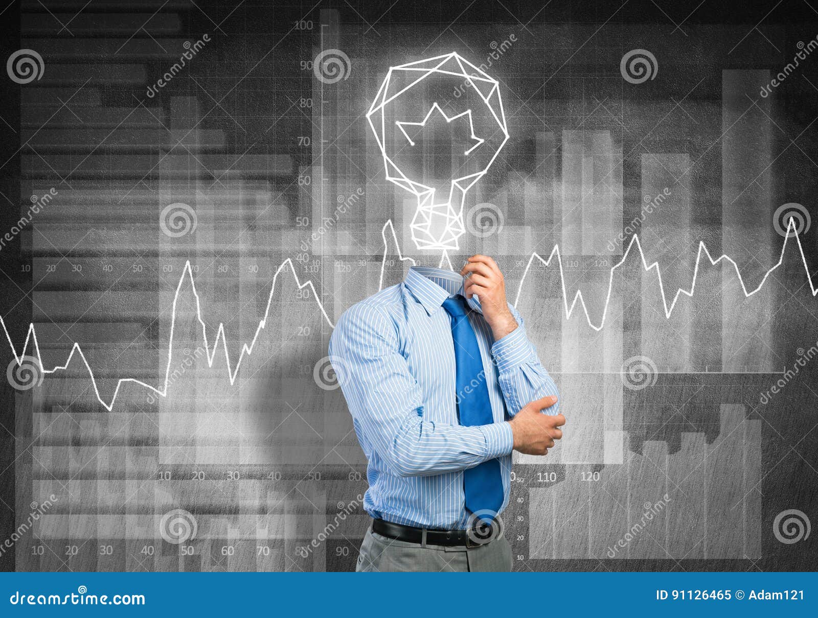 Mens Die Over Zijn Idee Denken Stock Afbeelding - Image of beeld ...