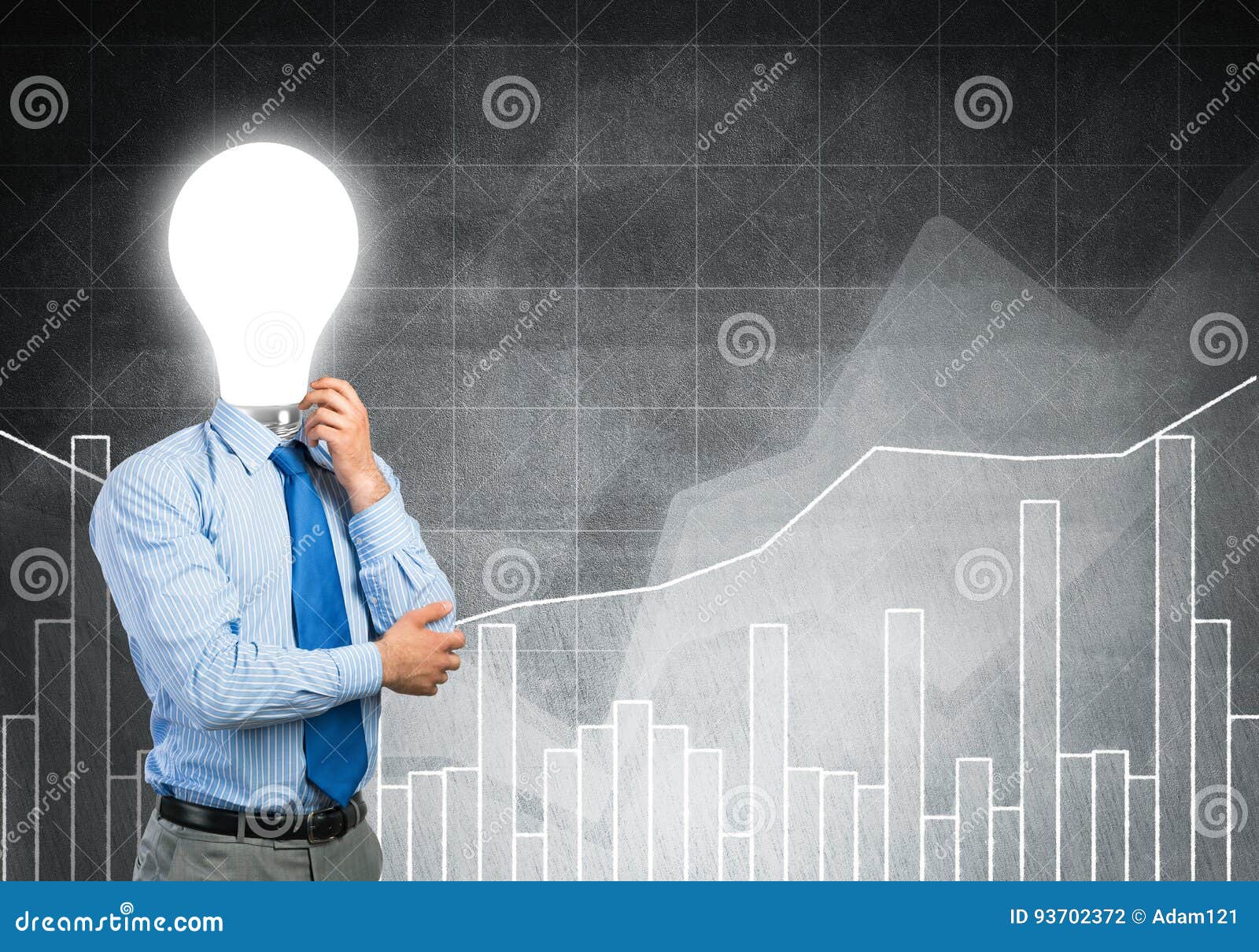 Mens Die Over Zijn Idee Denken Stock Foto - Image of intelligentie ...