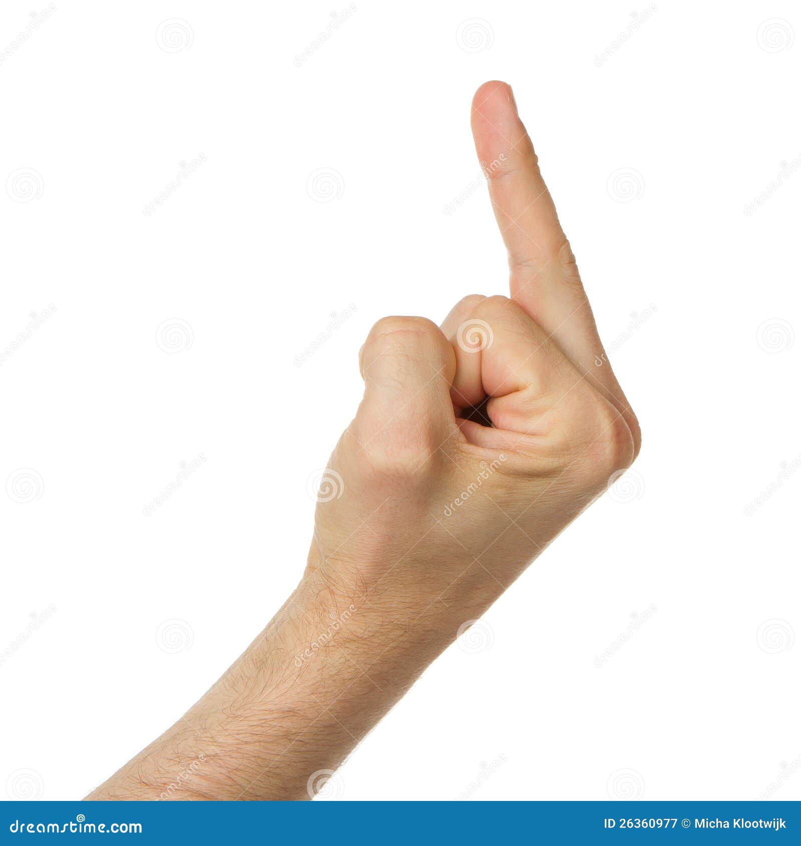 Mens Die Zijn Middelvinger Toont Stock Afbeelding - Image of gebaren ...