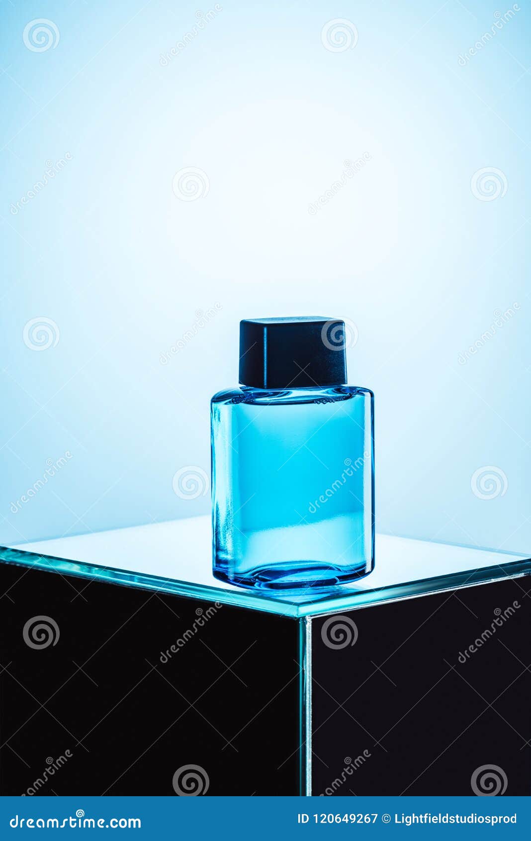 Mens Fragrance in Blue Spray Bottle, Stock Image - Image of sensual ...