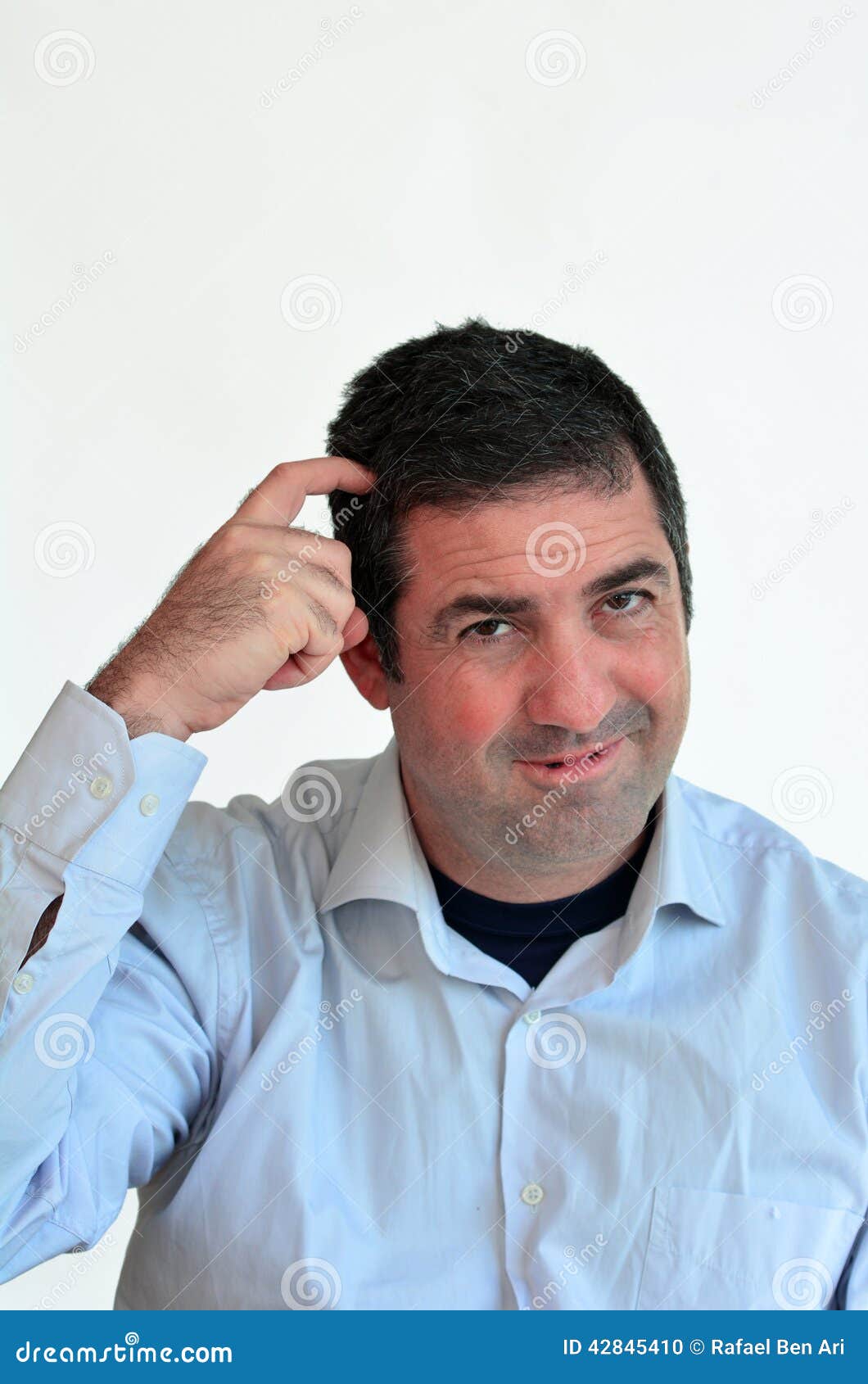 Mens Het Denken Gezichtsuitdrukking Stock Foto - Image of carrière ...