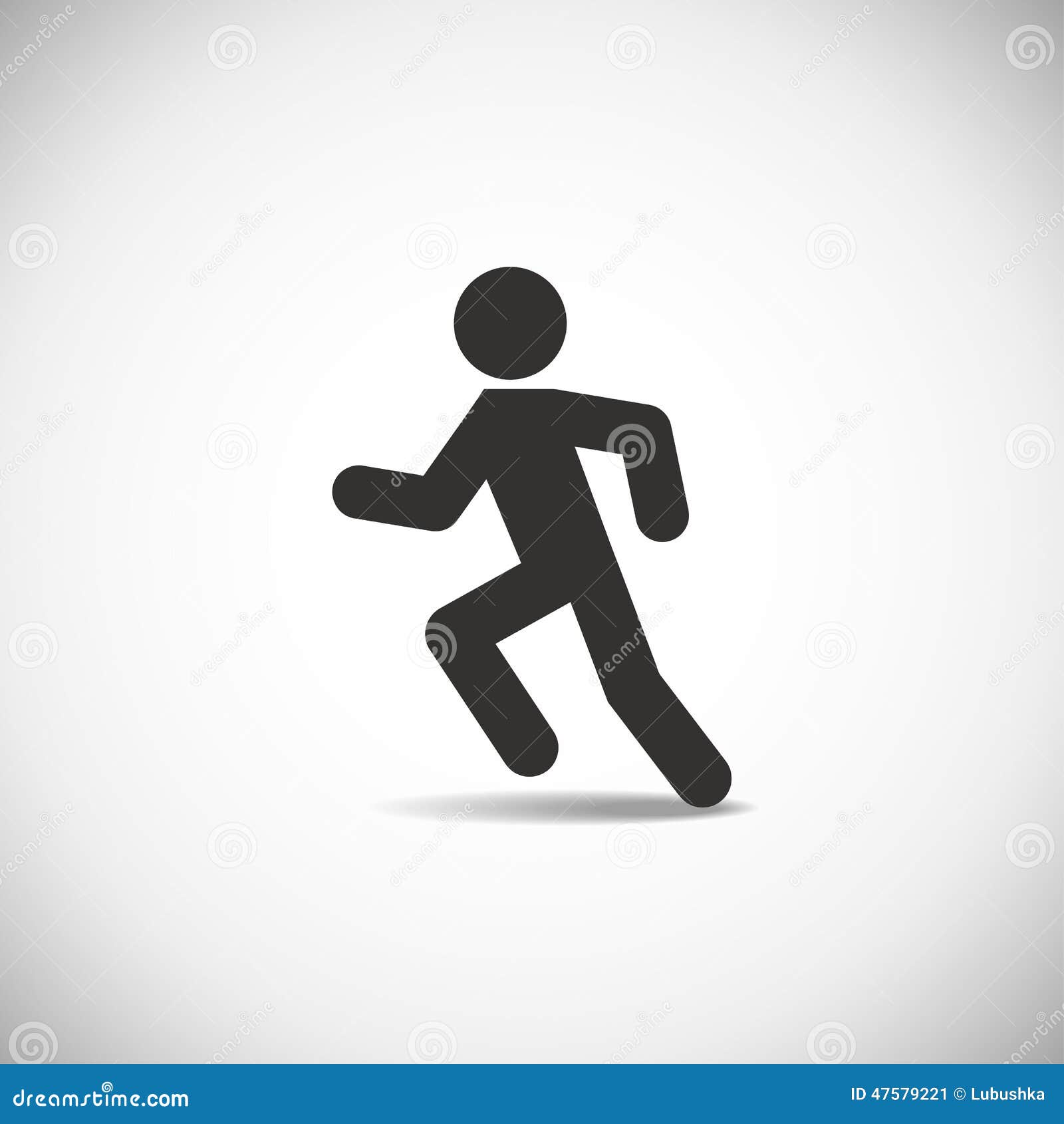 Mens het lopen vector illustratie. Illustration of vrijetijdsbesteding ...