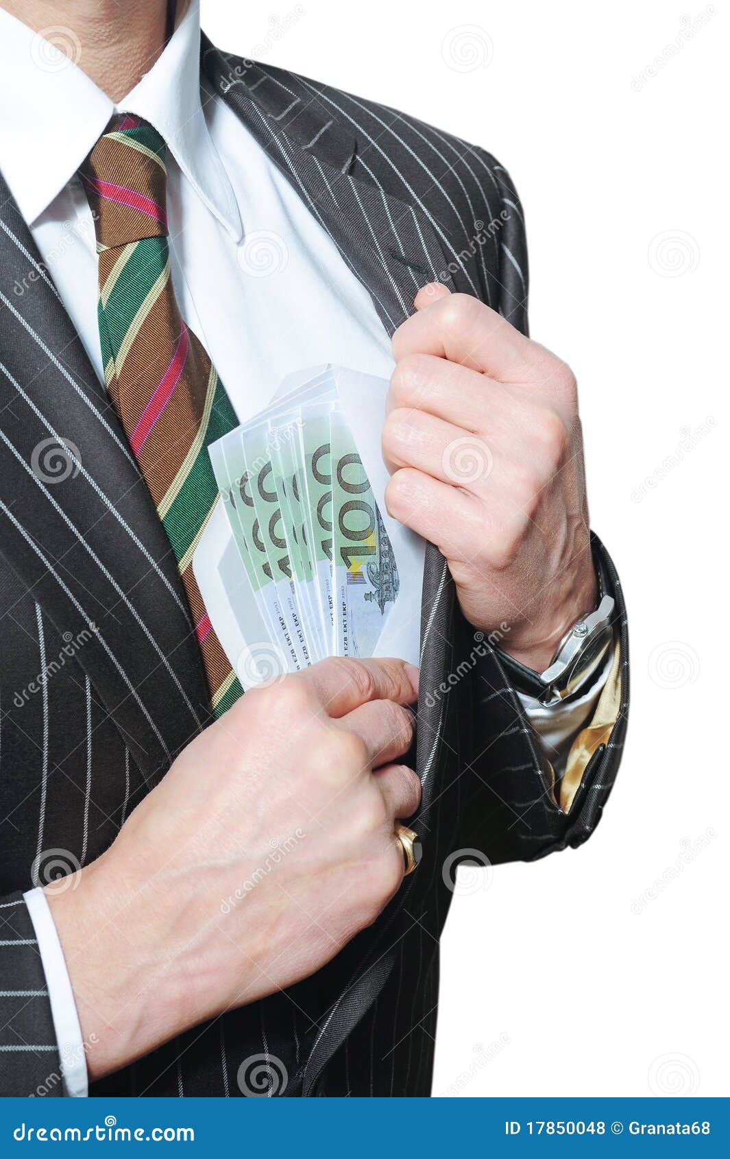 Mens met contant geld stock foto. Image of persoon, bankbiljetten ...