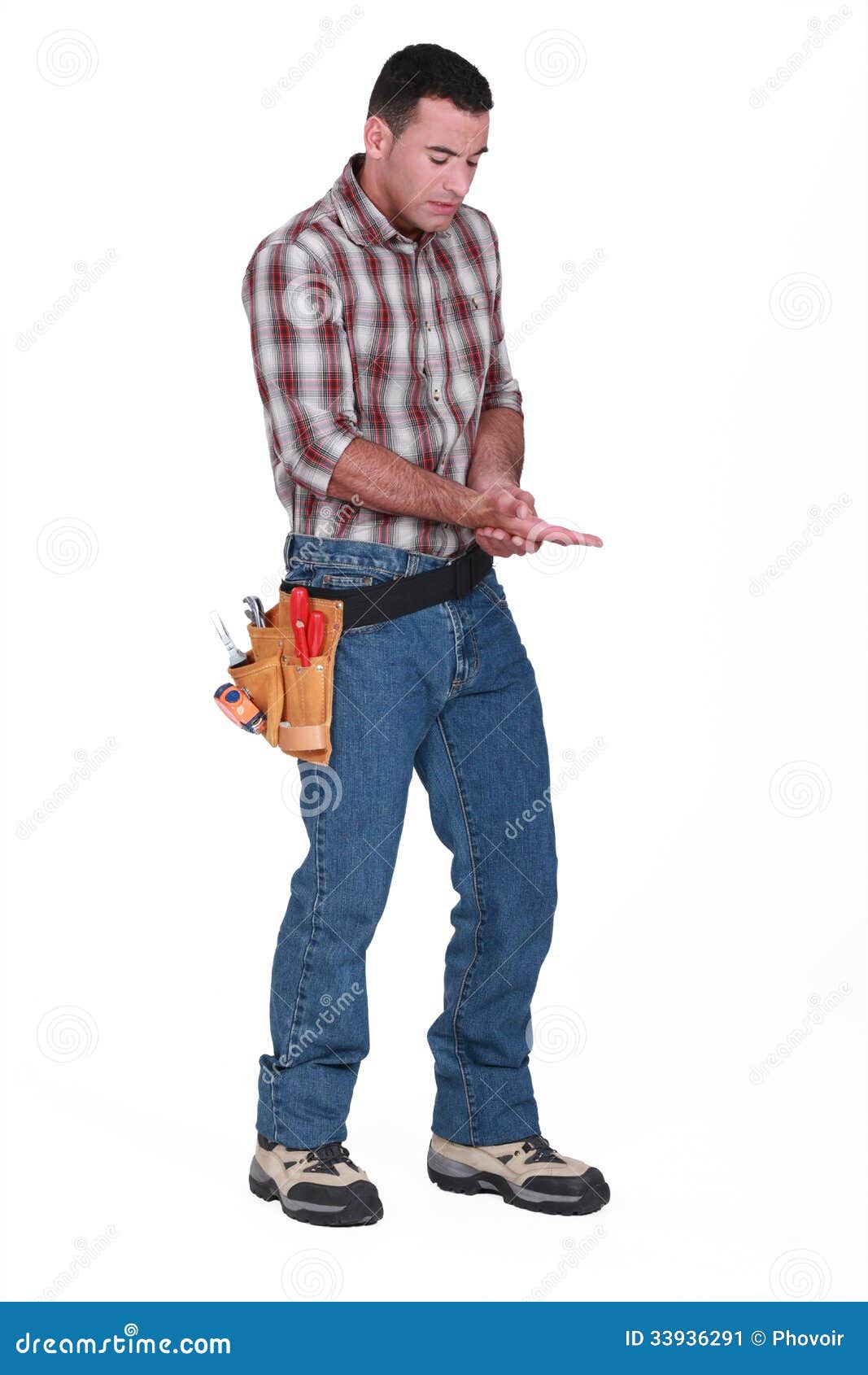 Mens met een open wond stock afbeelding. Image of geïsoleerd - 33936291