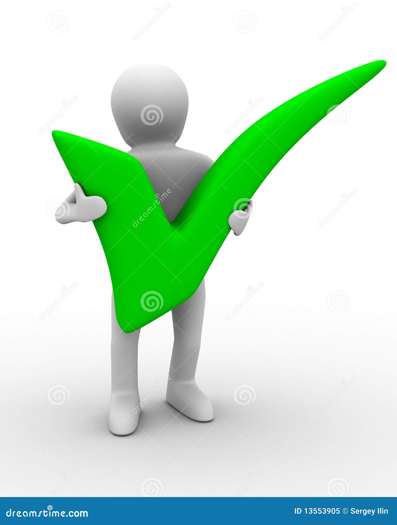 Mens Met Groot Positief Symbool Stock Illustratie - Illustration of ...