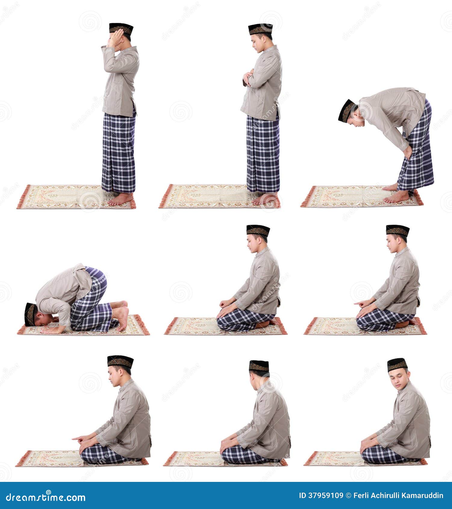 Mens moslim het doen gebed stock afbeelding. Image of mens - 37959109