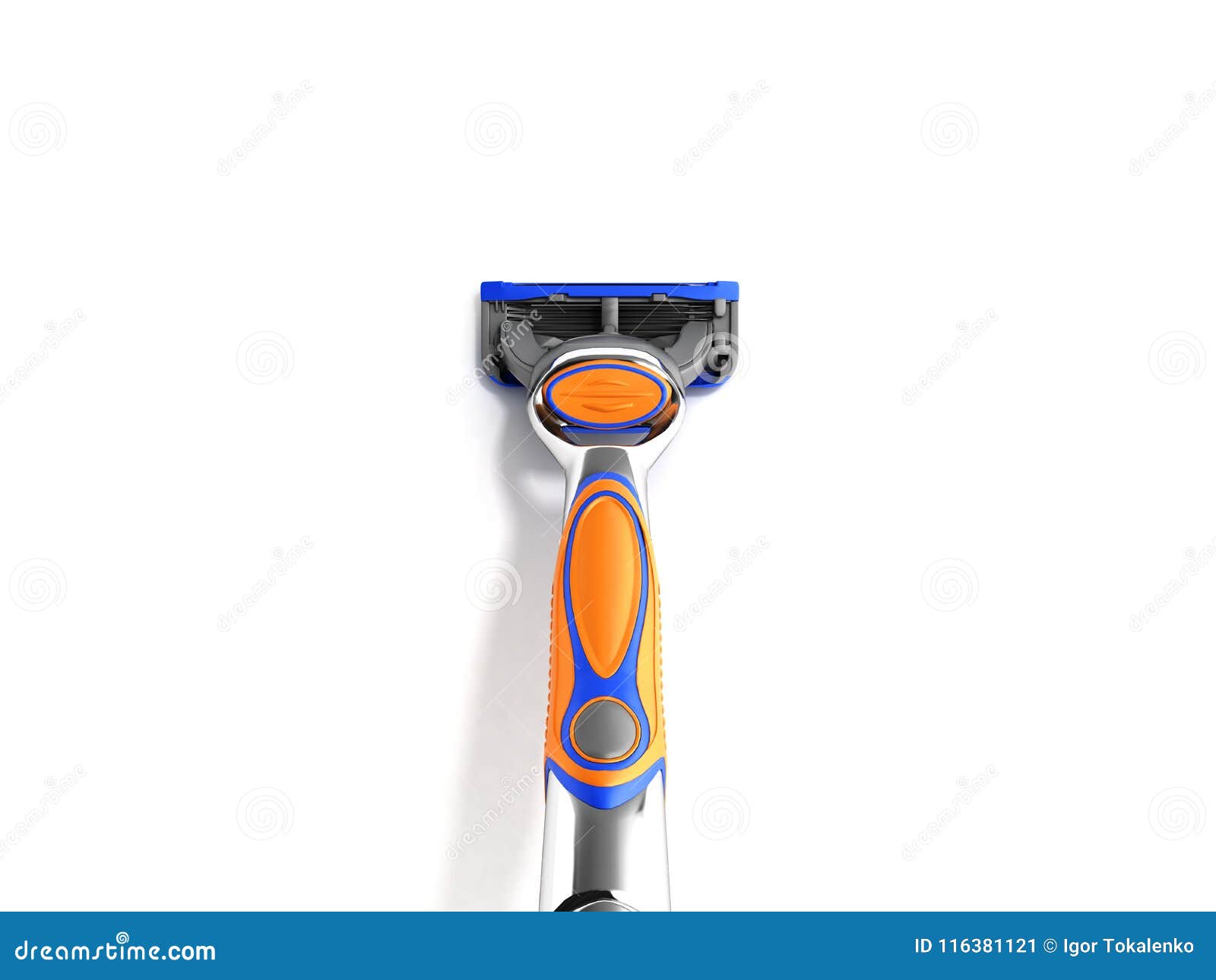 Mens Razor 3d Render on White Background Stock Illustration ...