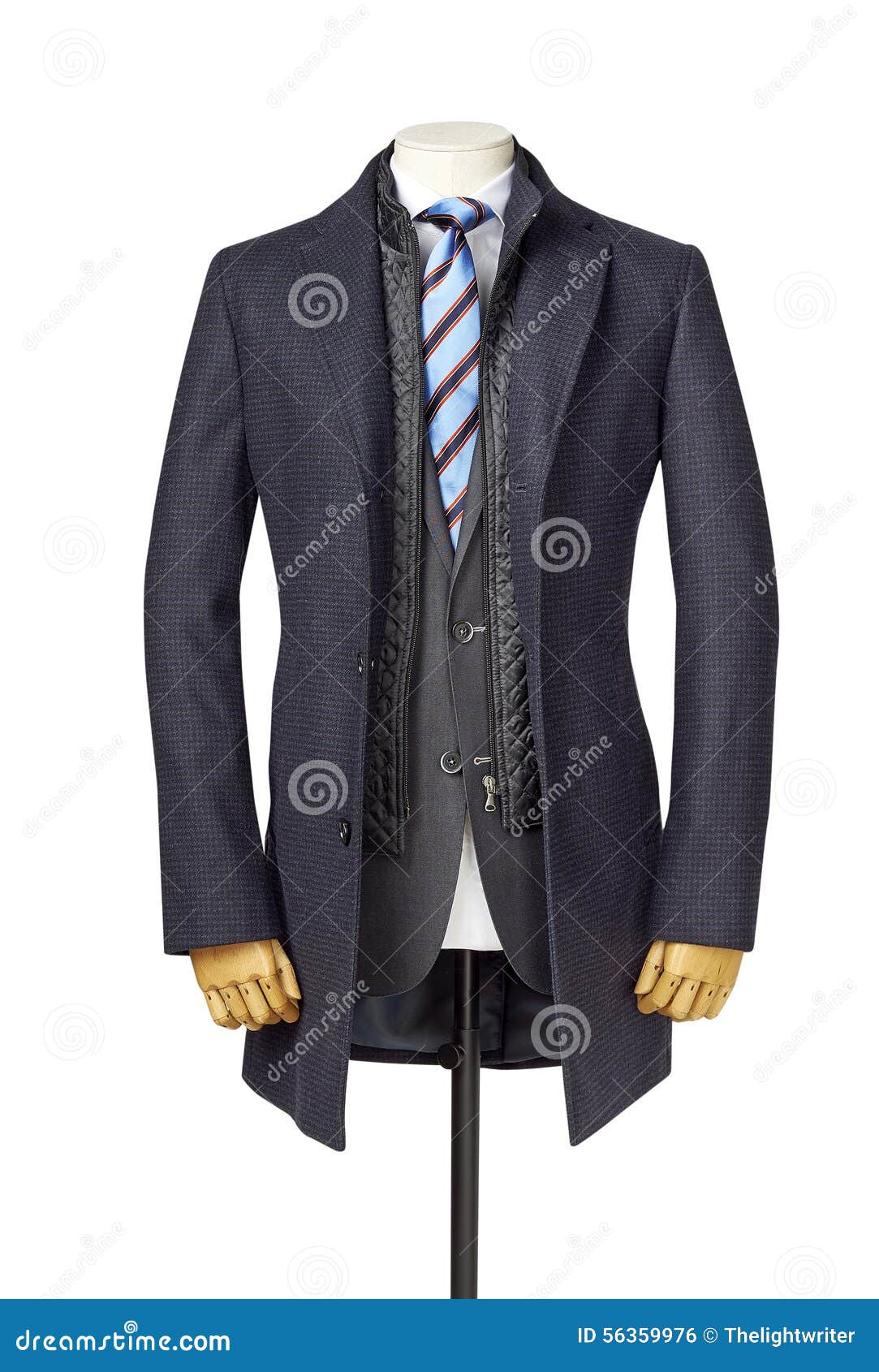 Mens Suit Isolated on White with Clipping Path Stock Photo - Image of ...