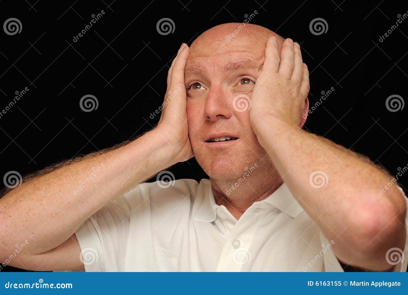 Mens in wanhoop stock afbeelding. Image of ruimte, wanhoop - 6163155