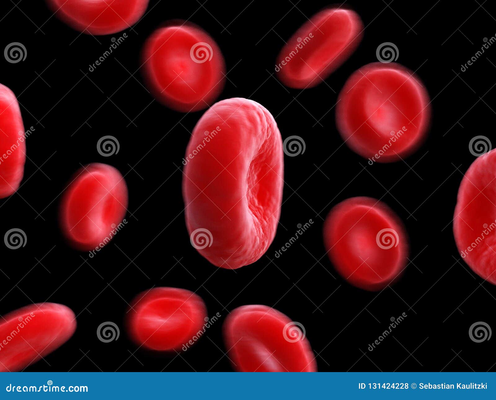Menschliche Blutzellen stock abbildung. Illustration von ...