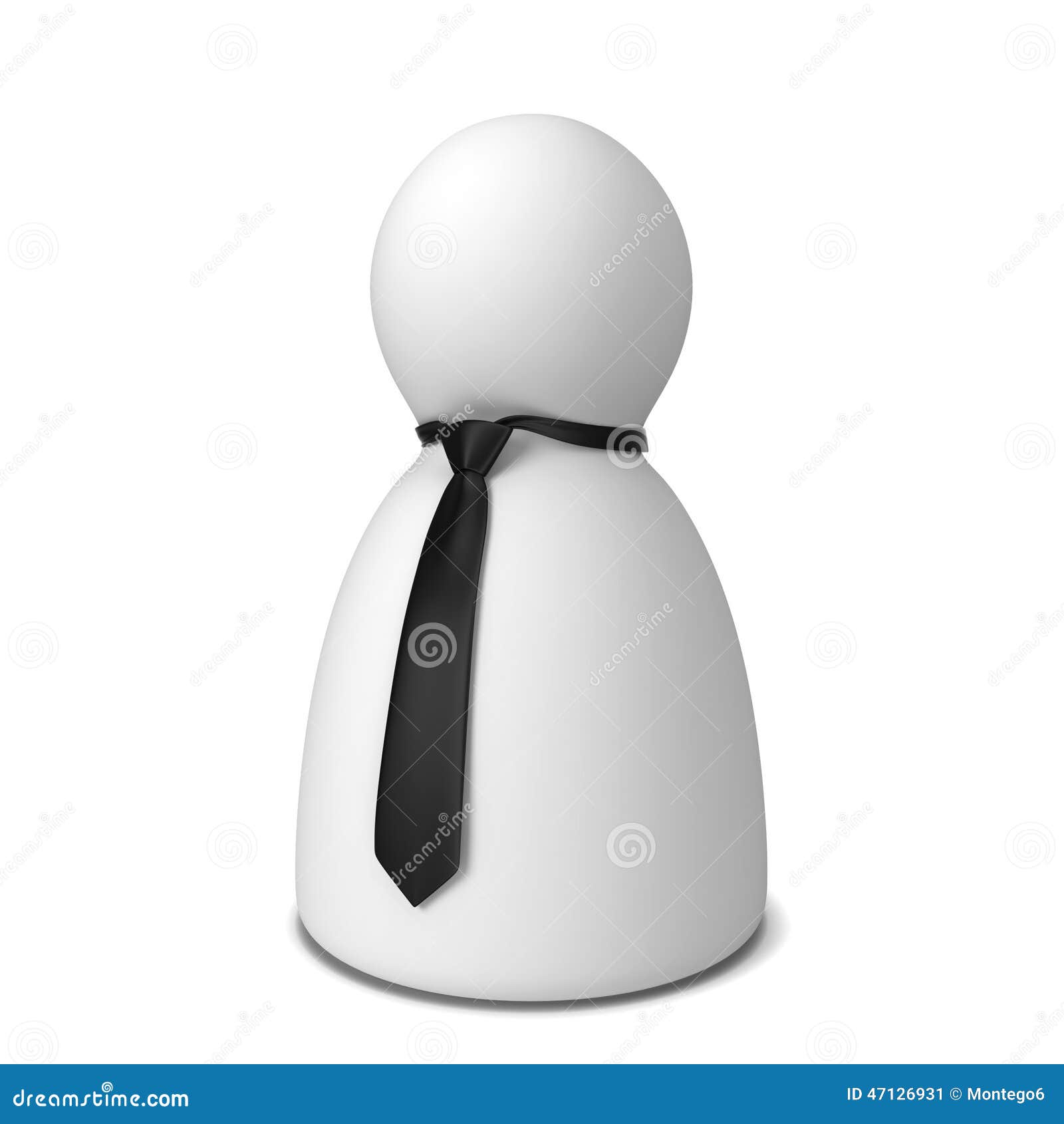 Menschliche Figur Mit Bindung Stock Abbildung - Illustration von chef ...