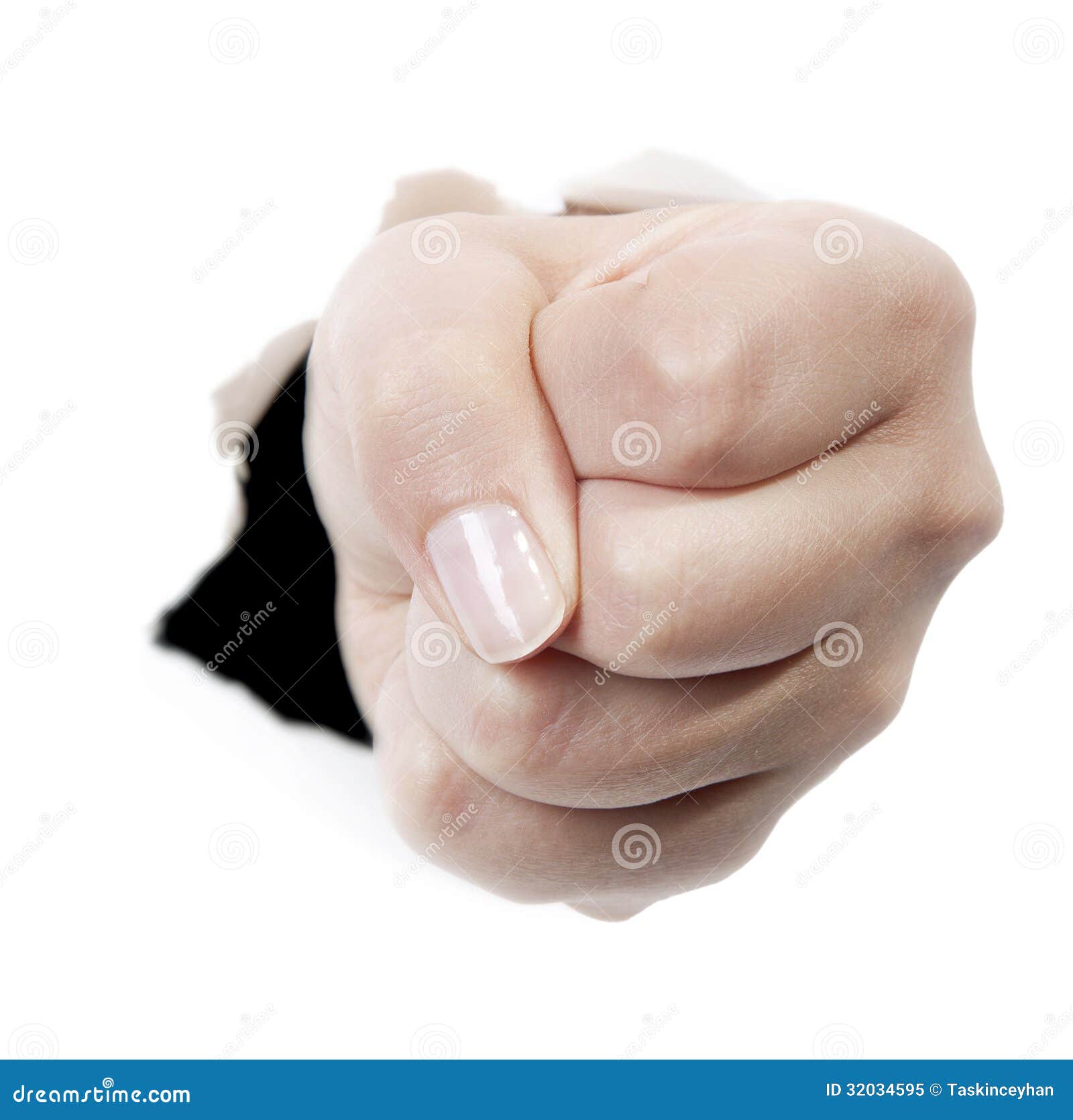 Menschliche Hand, Faust stockbild. Bild von zorn, finger - 32034595