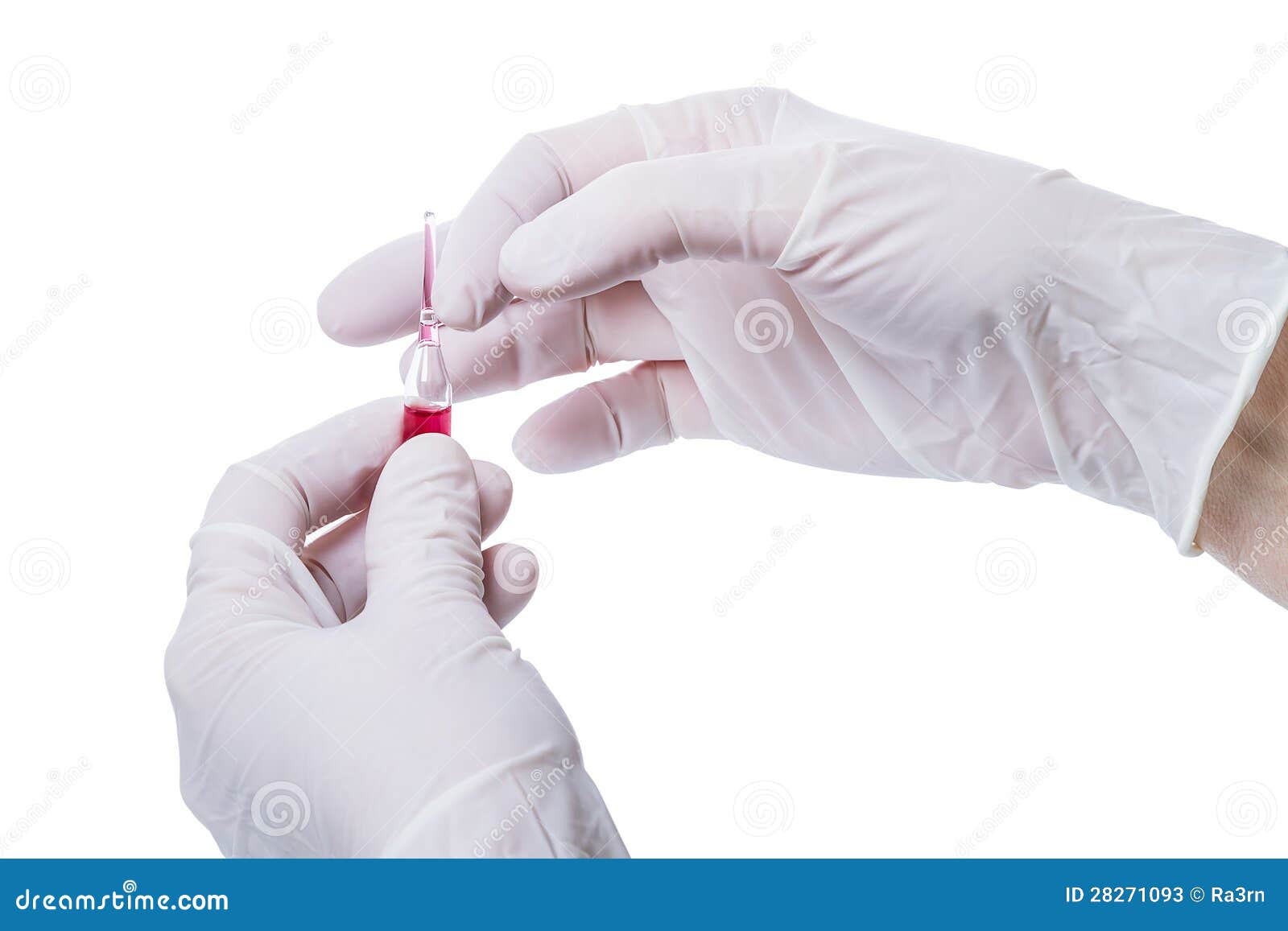 Menschliche Hand Mit Phiole Stockbild - Bild von doktor, hand: 28271093