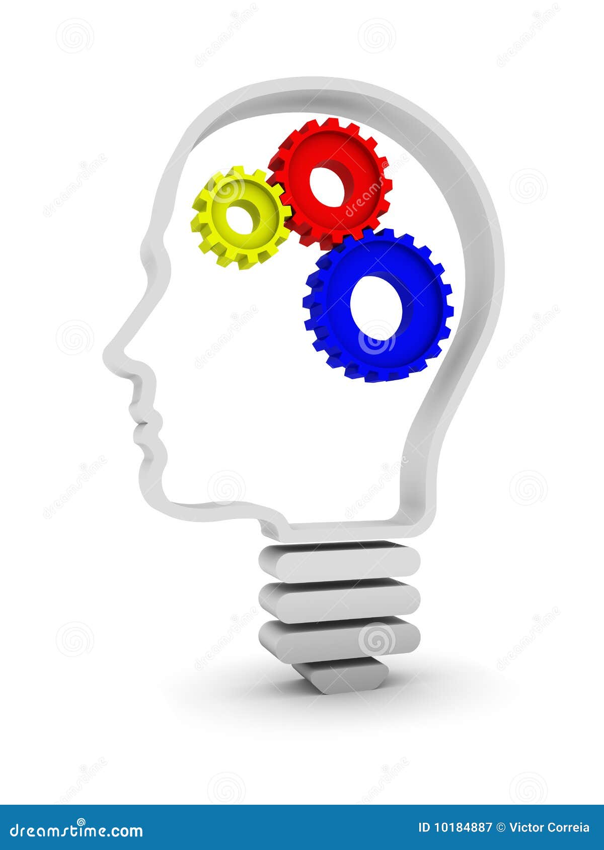 Menschliche Intelligenz stock abbildung. Illustration von gesicht ...