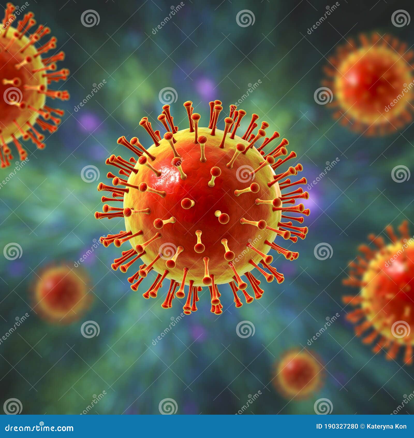 Menschliche Pathogene Viren Stock Abbildung - Illustration von ...