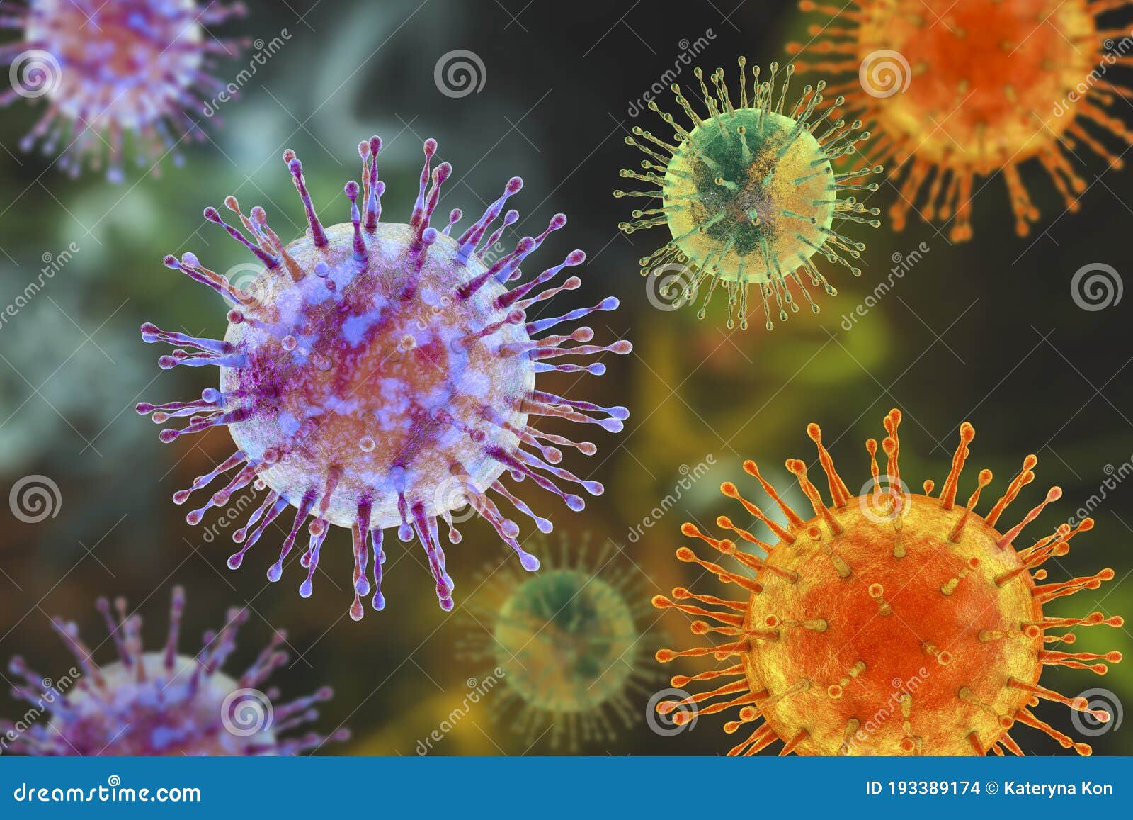 Menschliche Pathogene Viren Stock Abbildung - Illustration von biologie ...
