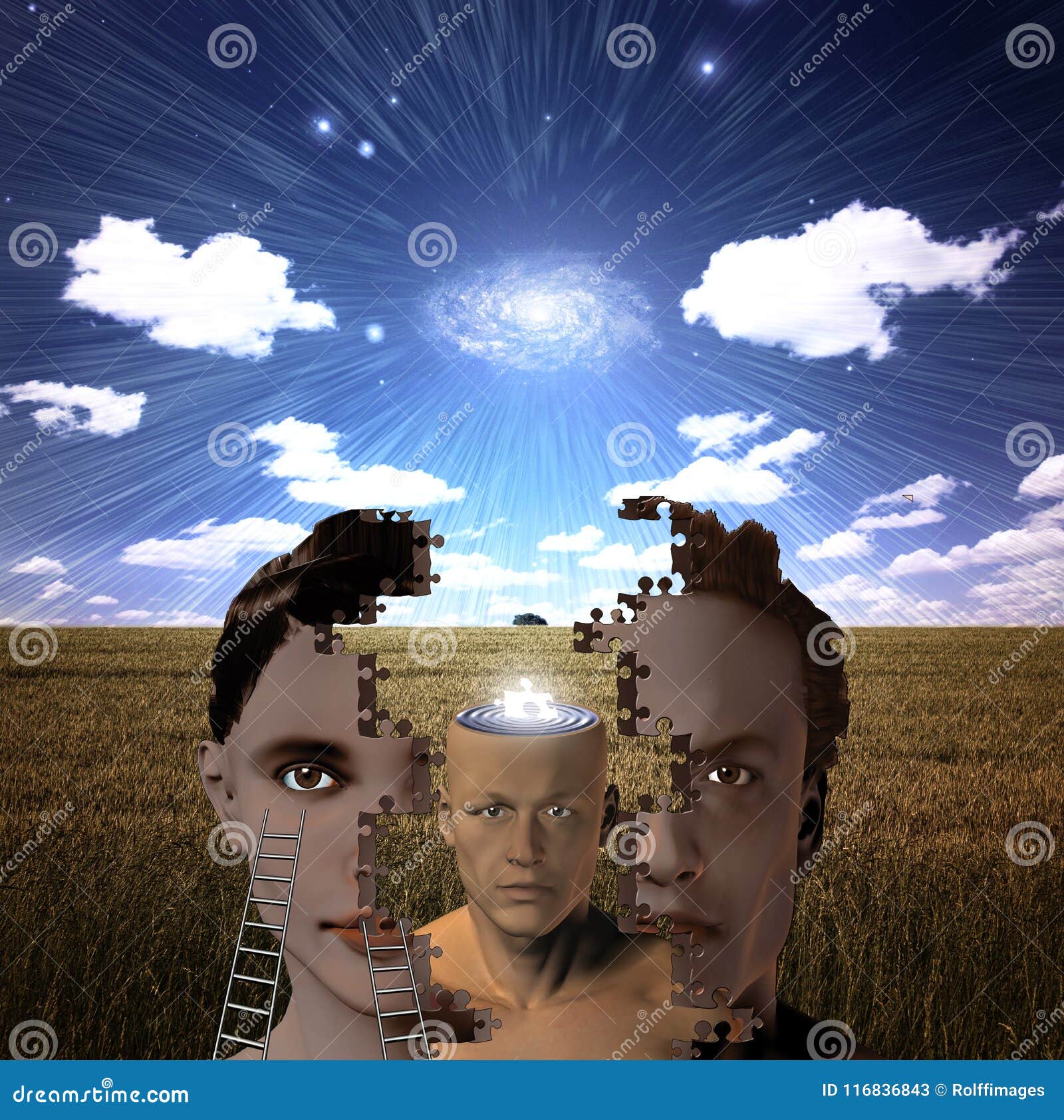 Menschlicher Intellekt stock abbildung. Illustration von intellekt ...