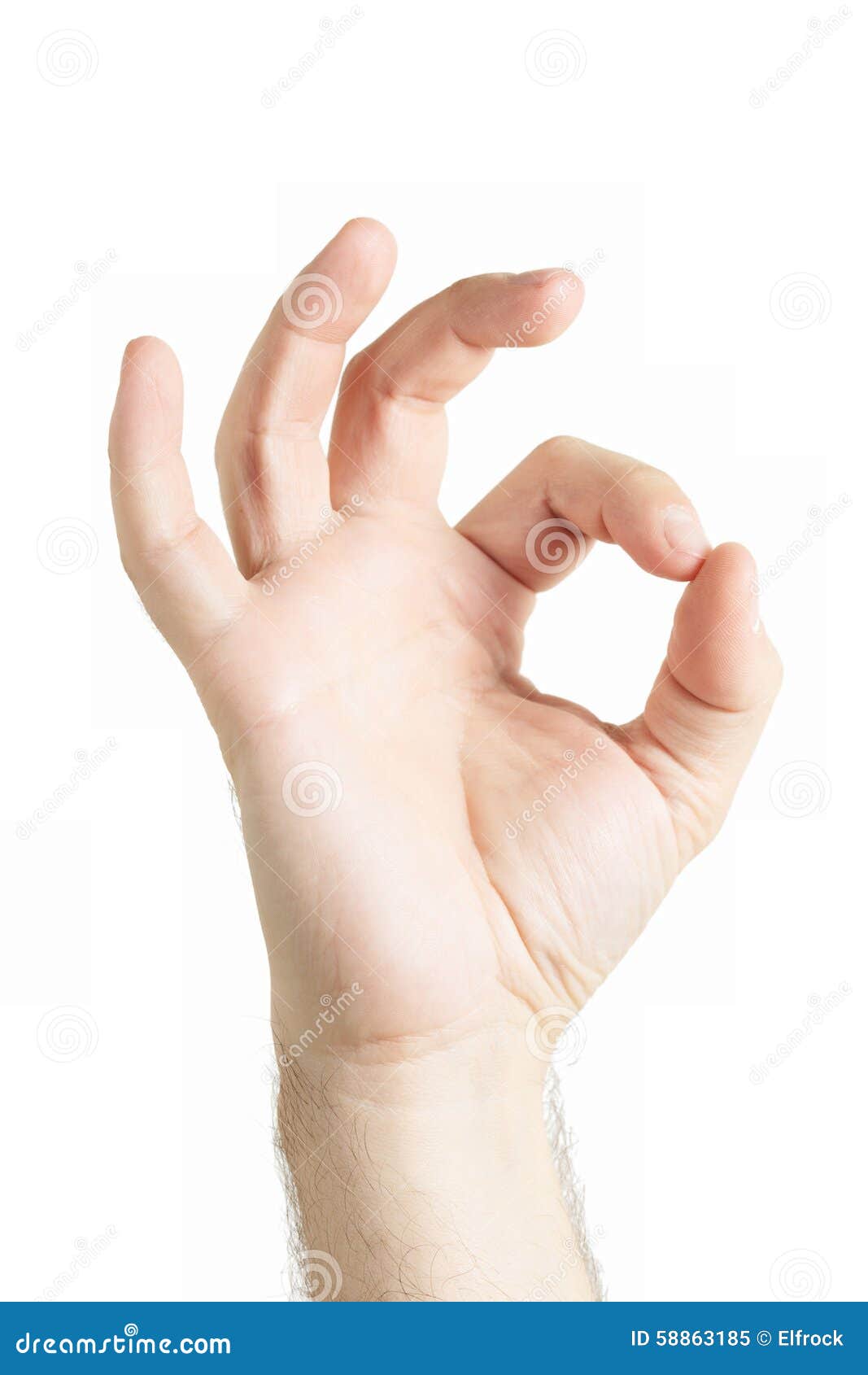 Menschliches Handzeichen stockbild. Bild von reklameanzeige - 58863185