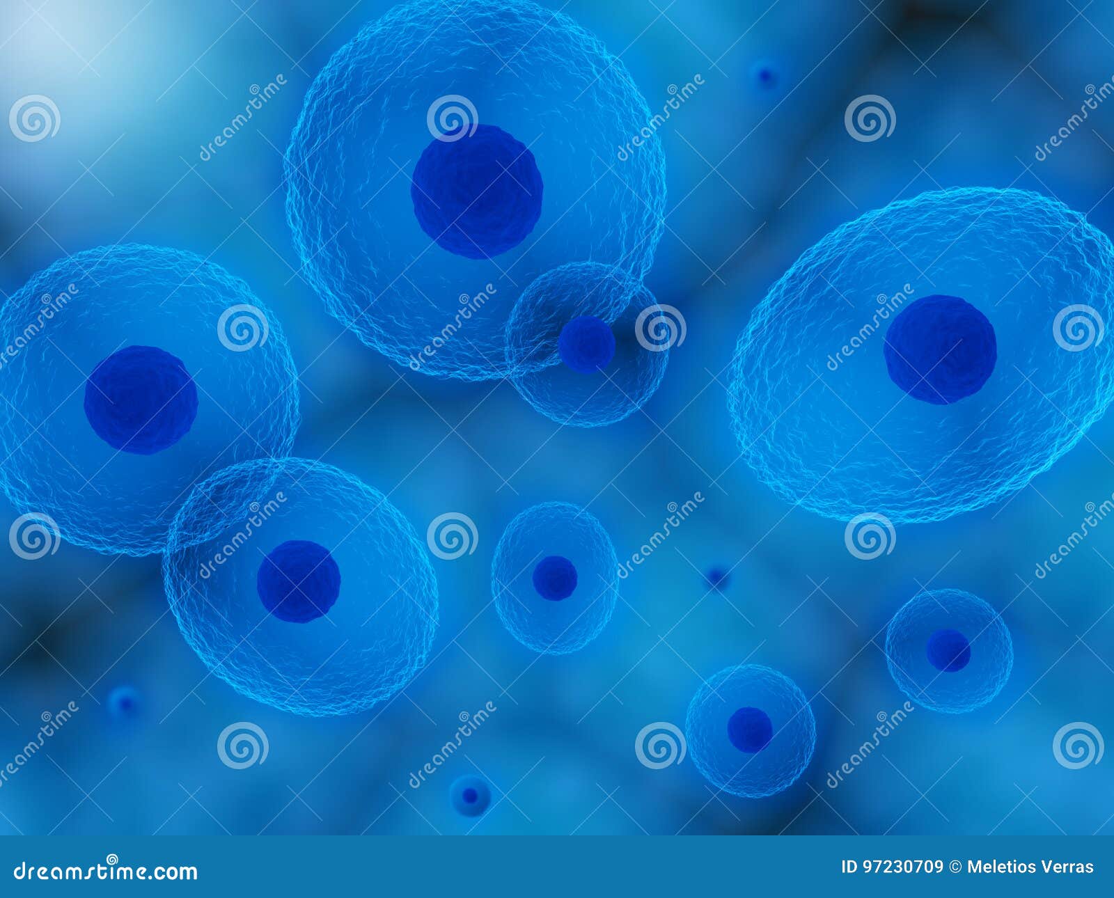Menselijke cellen stock illustratie. Illustration of biogeneeskunde ...