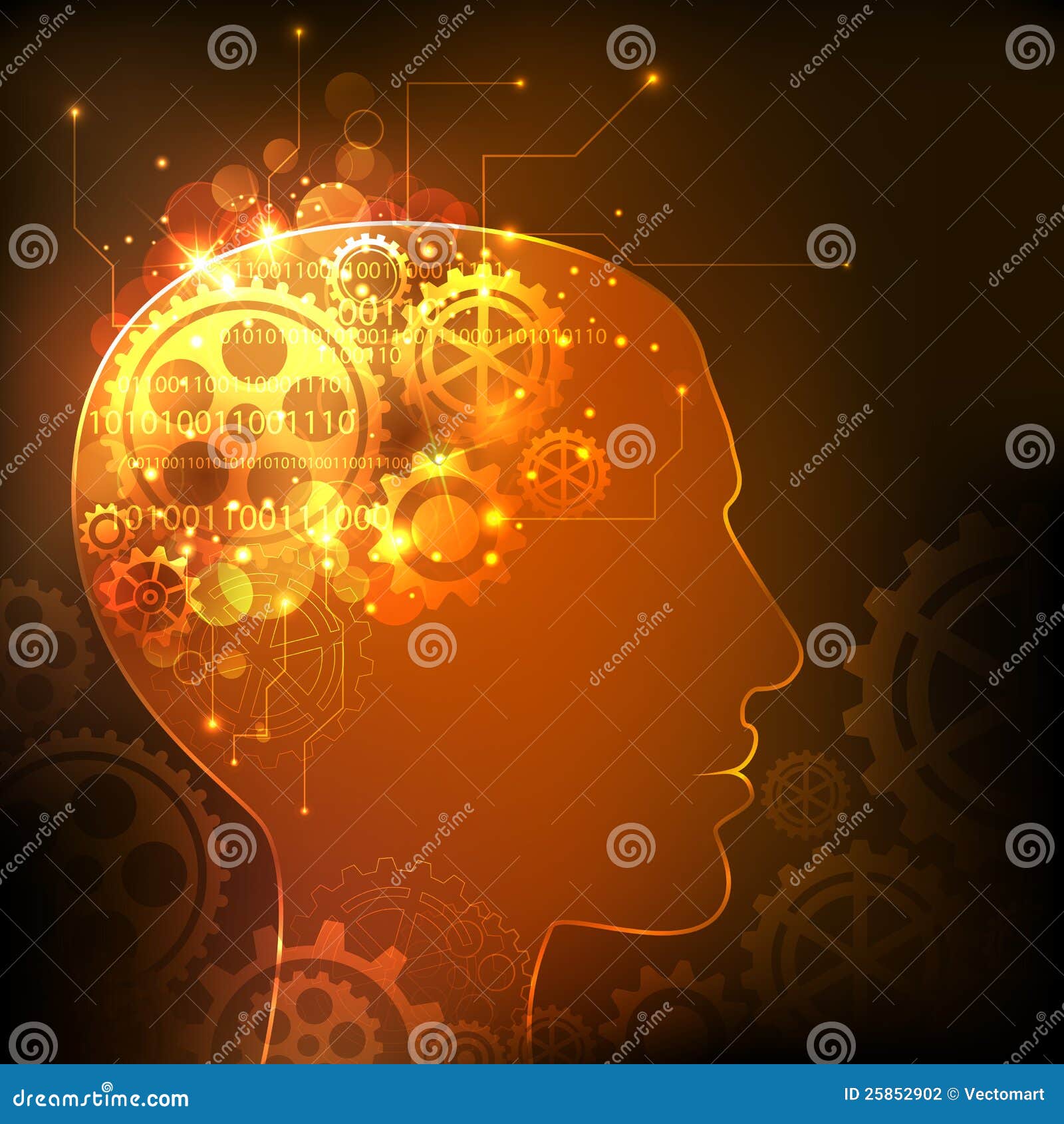 Menselijke Intelligentie vector illustratie. Illustration of mensen ...