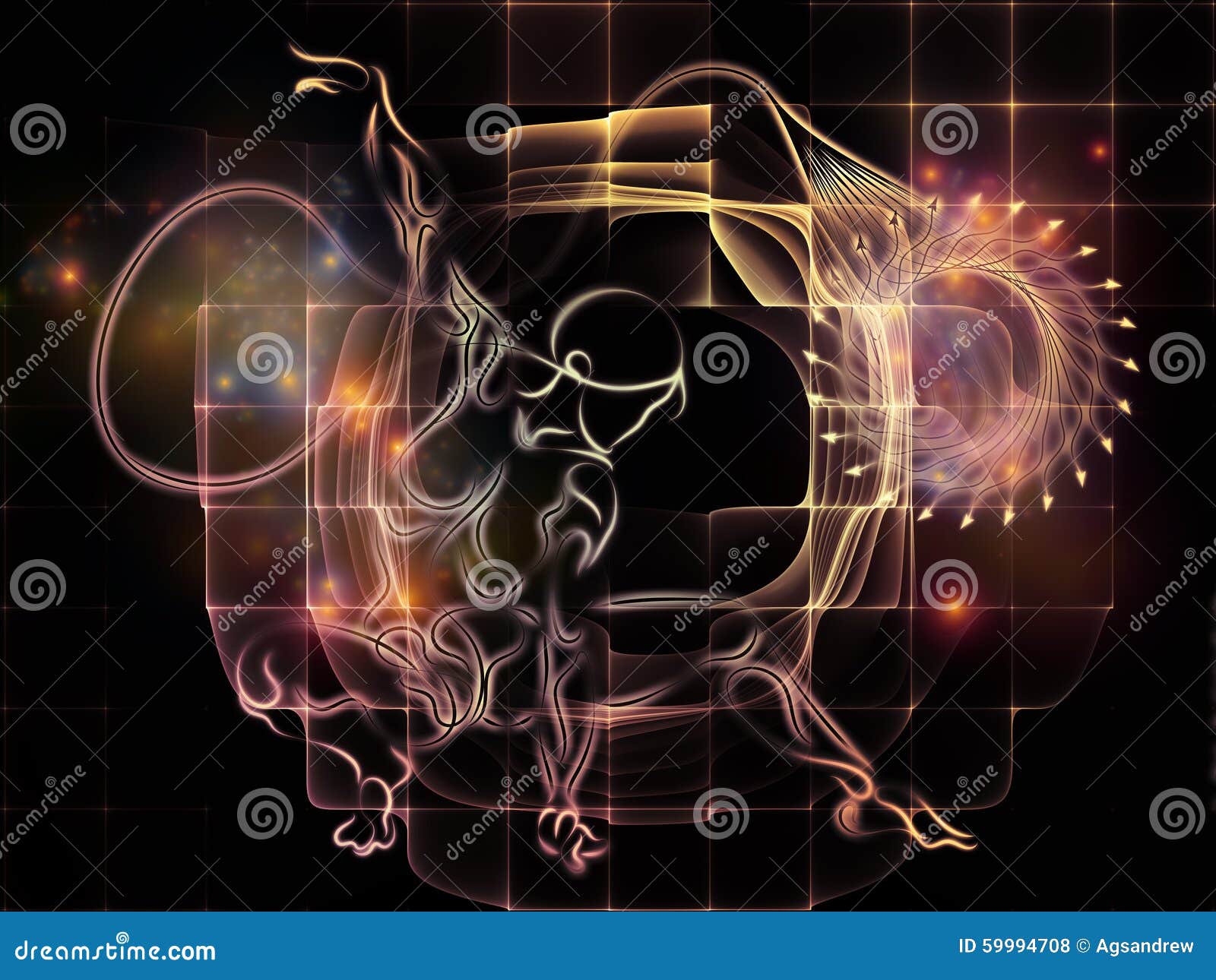 Menselijke Metafoor stock illustratie. Illustration of bewustzijn ...