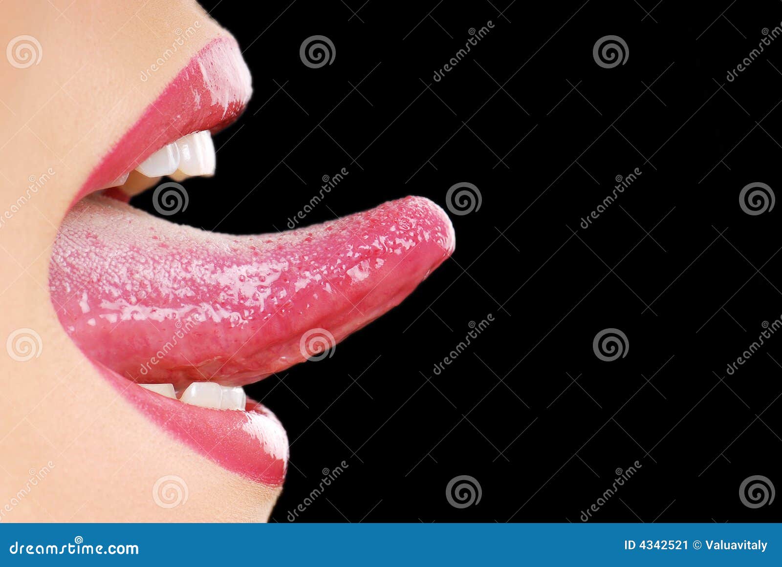 Menselijke tong stock afbeelding. Image of menselijk, profiel - 4342521