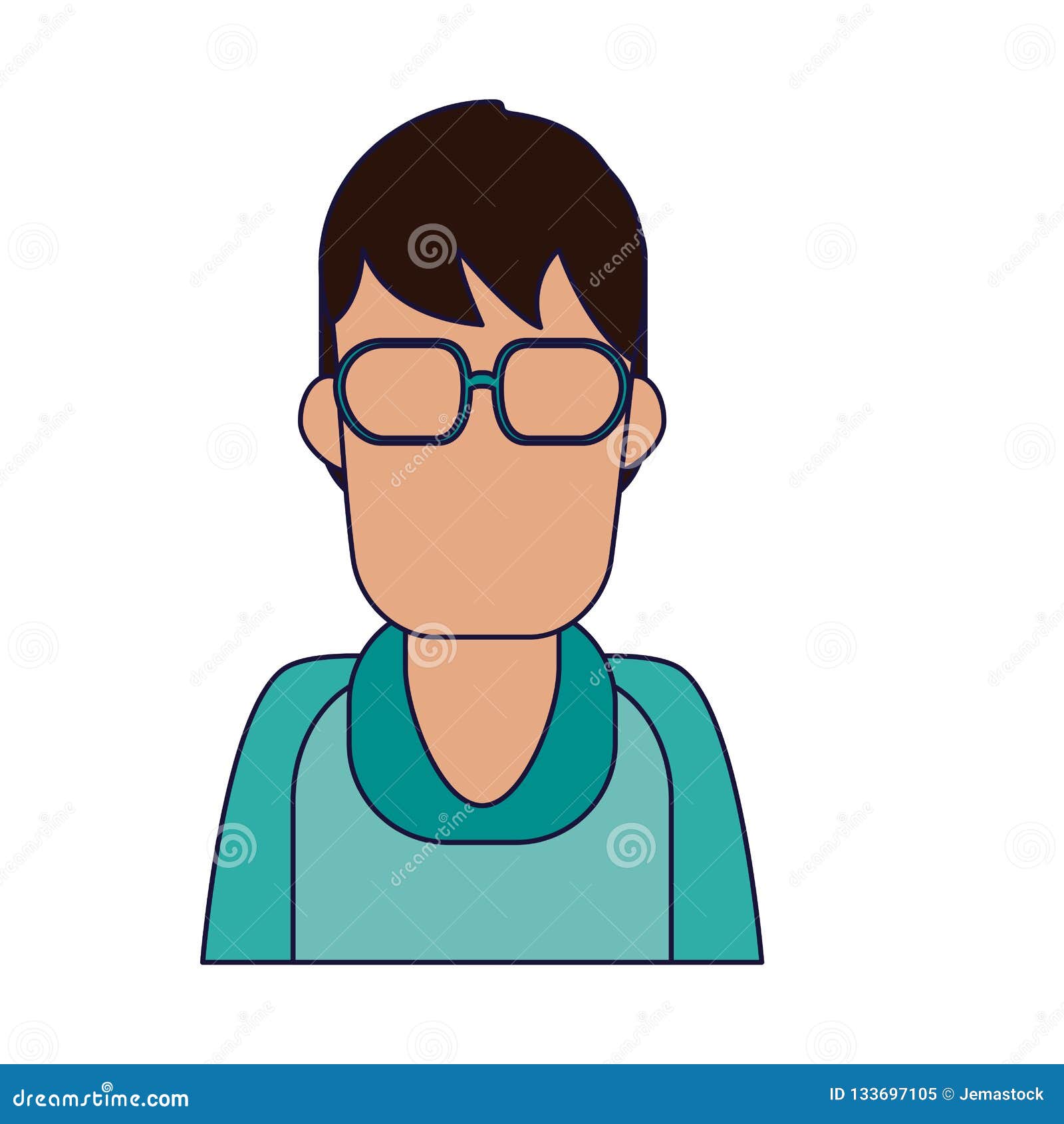 Mensen anoniem profiel vector illustratie. Illustration of mens - 133697105