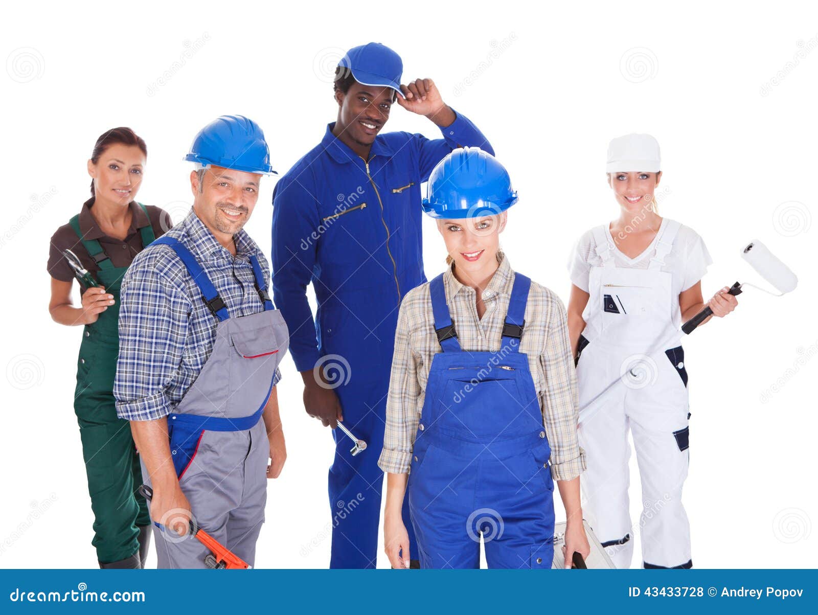 Mensen Die Diverse Beroepen Vertegenwoordigen Stock Foto - Image of ...