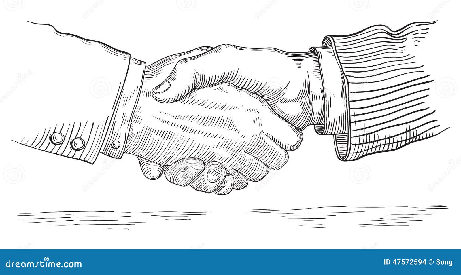 Mensen die handen schudden vector illustratie. Illustration of ...