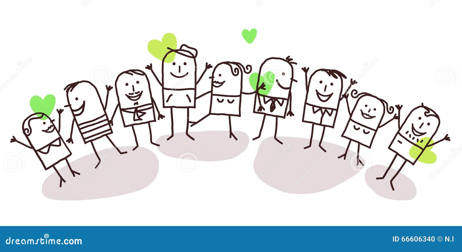 Mensen en vrede vector illustratie. Illustration of karakters - 66606340