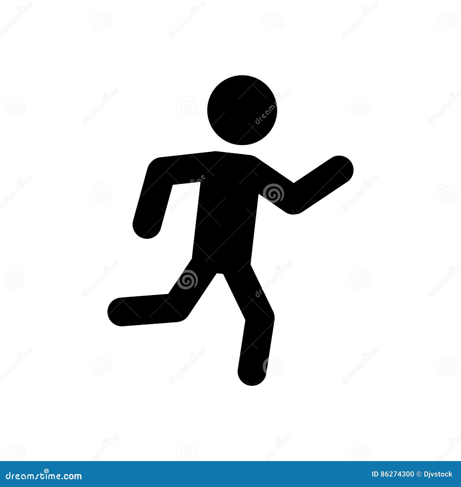Mensen lopend pictogram stock illustratie. Illustration of atletisch ...