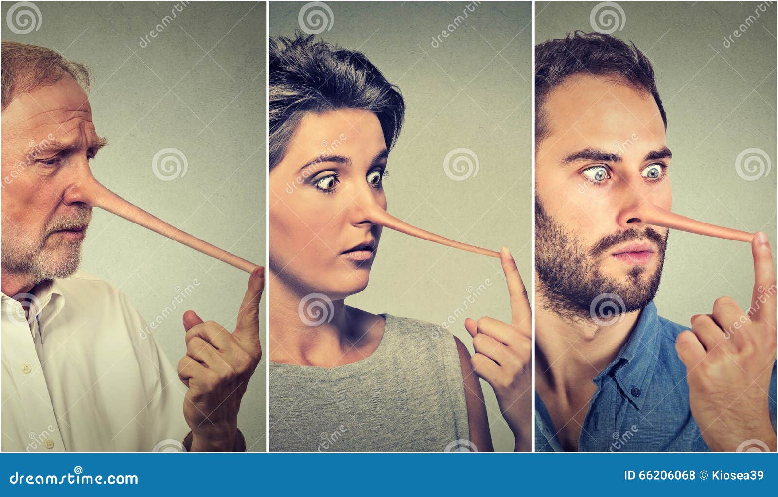 Mensen Met Lange Neus Leugenaarconcept Stock Foto - Image of volwassen ...