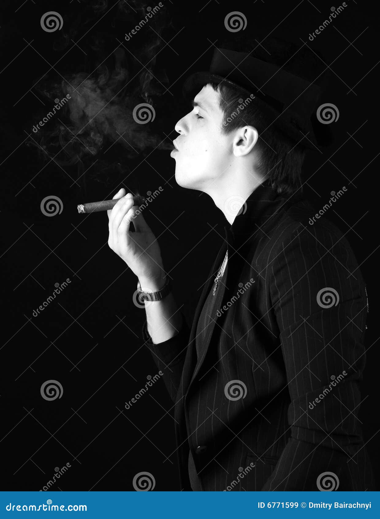 Mensen met sigaar stock afbeelding. Image of zaken, hooligan - 6771599