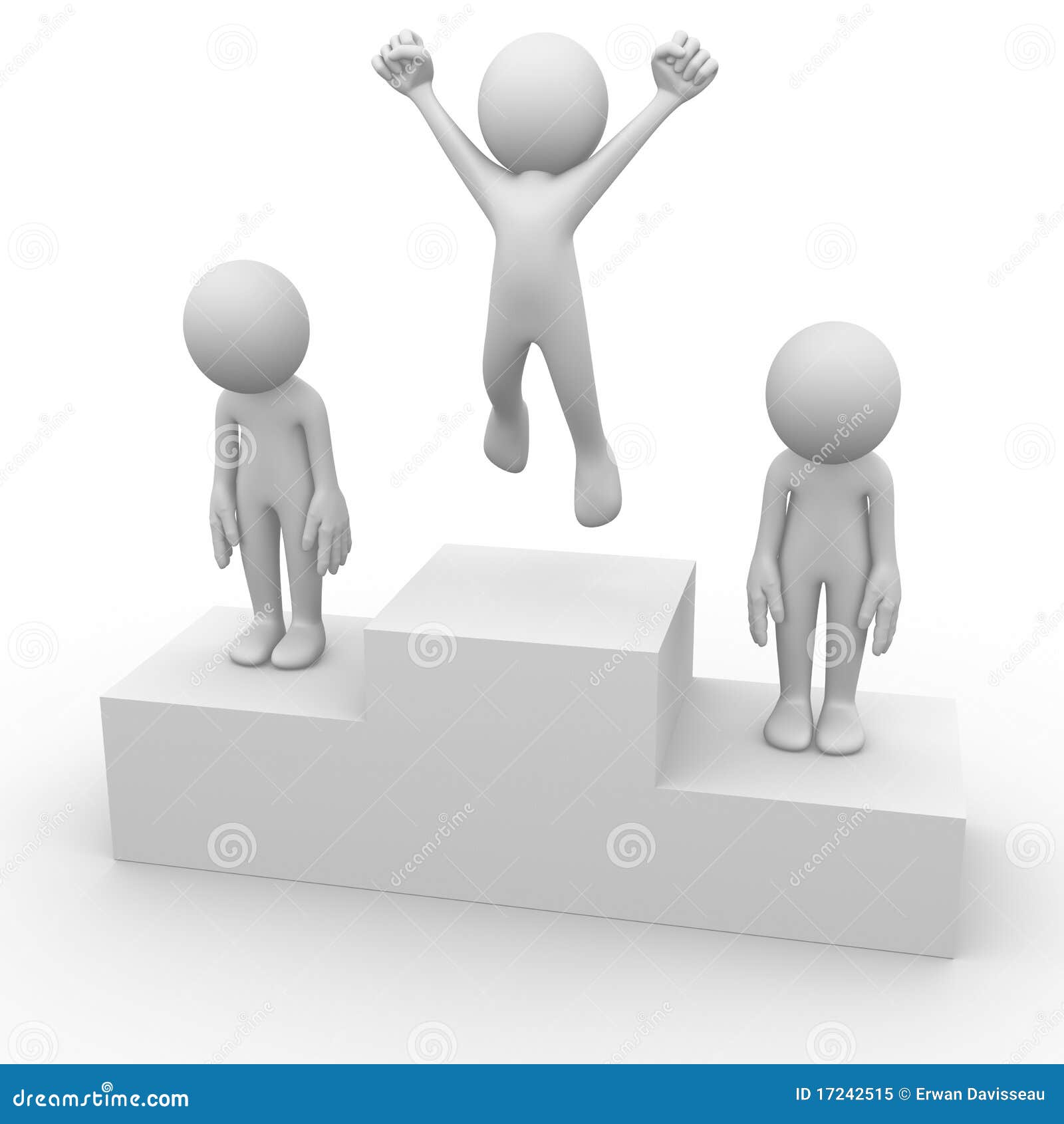 Mensen op podium stock illustratie. Illustration of sprong - 17242515