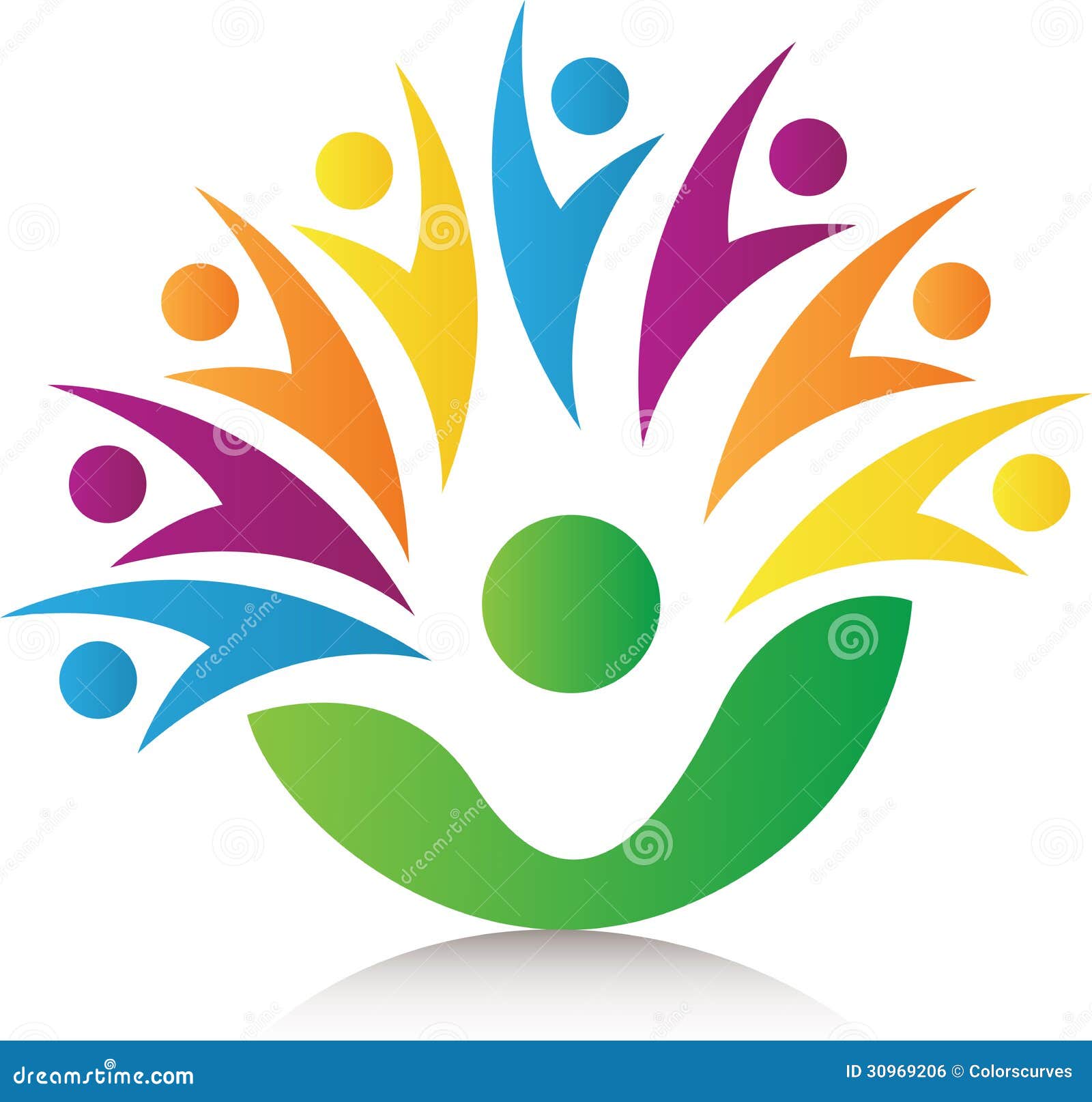 Mensen samen embleem vector illustratie. Illustration of ontwerp - 30969206