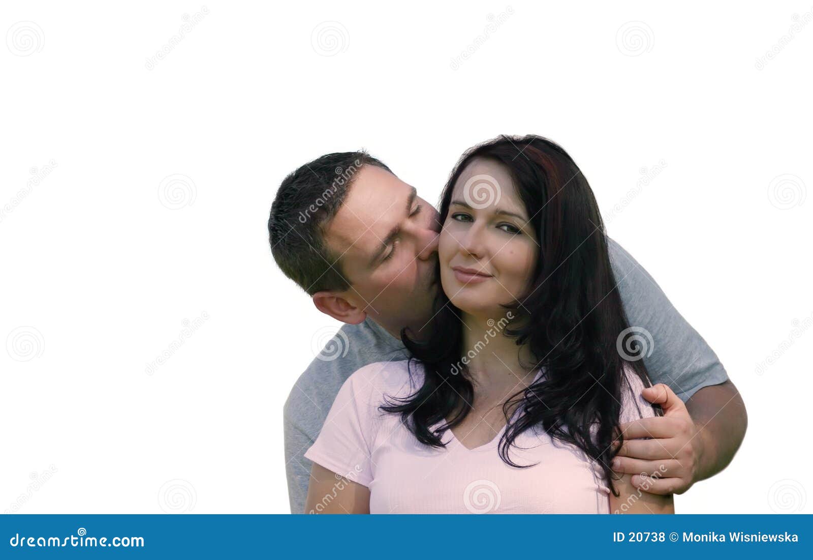 Mensen - Zoete kus stock foto. Image of echtgenoot, achtergrond - 20738