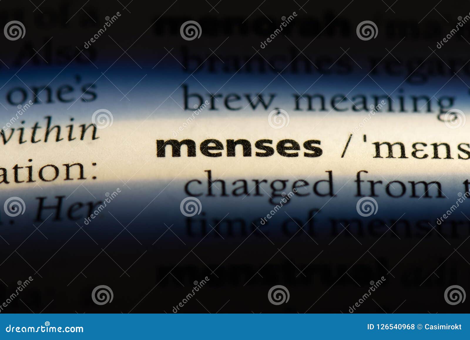 Menses foto de archivo. Imagen de impreso, macro, idea - 126540968